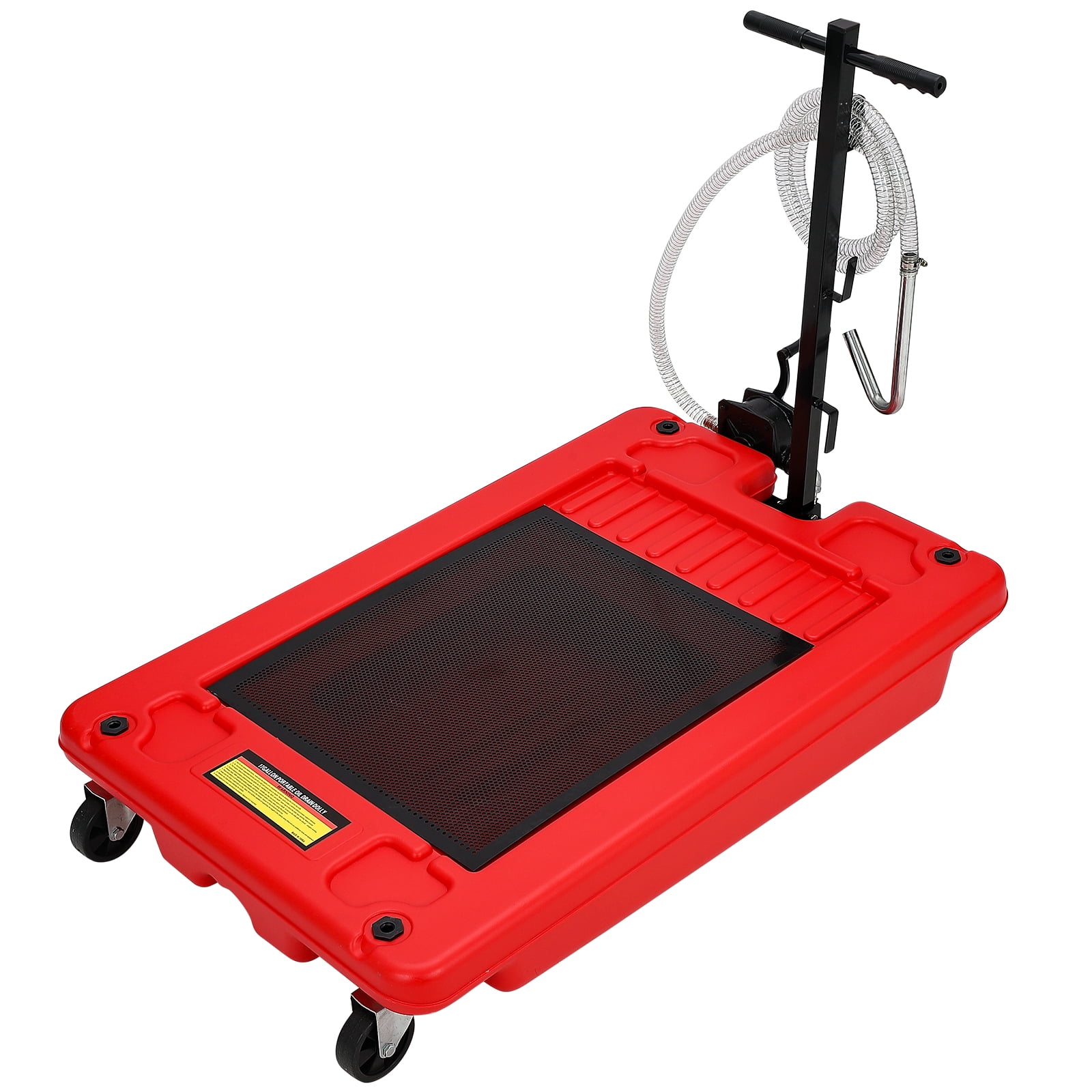 Mescukay Oil Drain Pan, 17 Gallon Low Profile Oil Drain Pan with Pump ...
