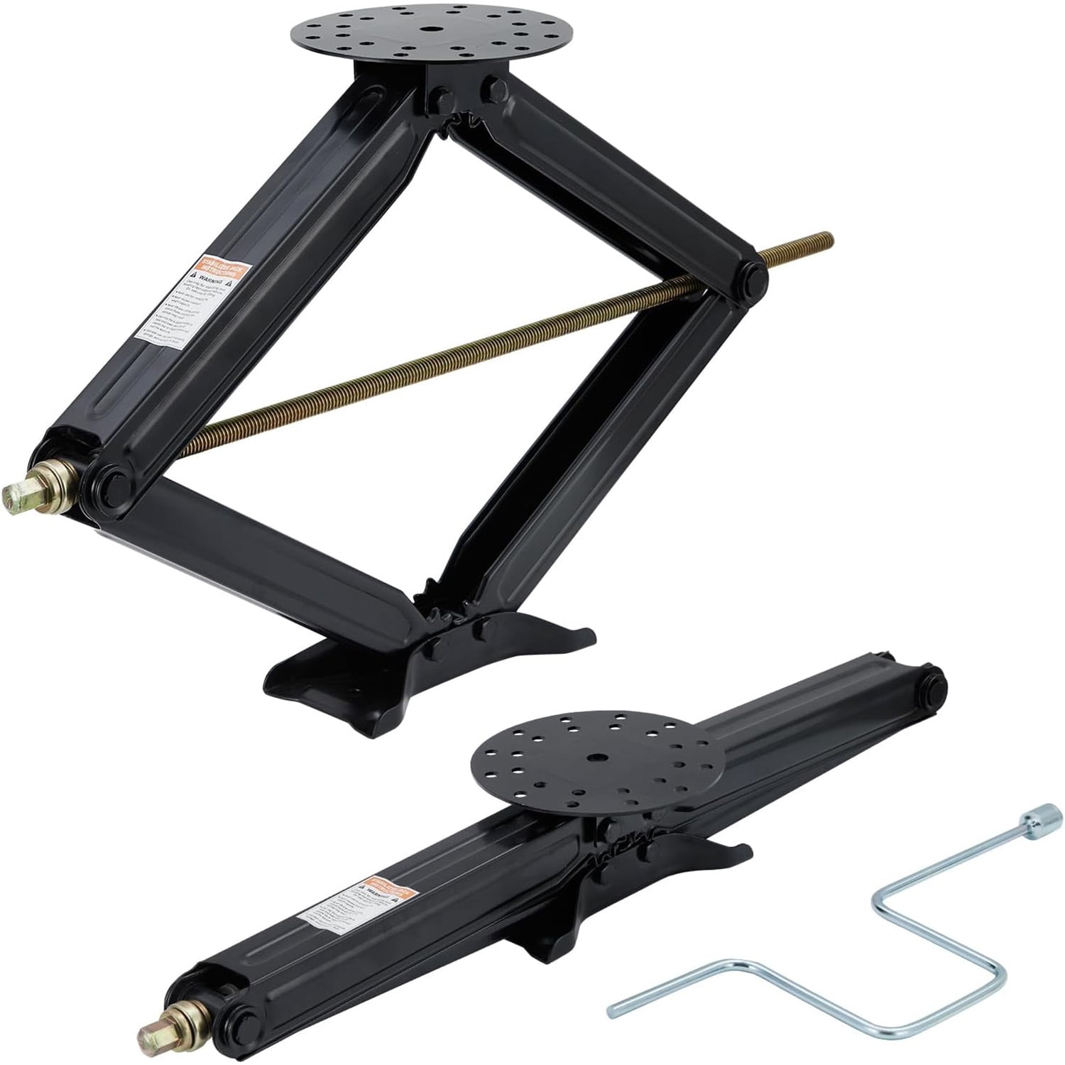 Mescukay RV Trailer Stabilizer Jacks, 7500lb Capacity, Heavy Duty ...