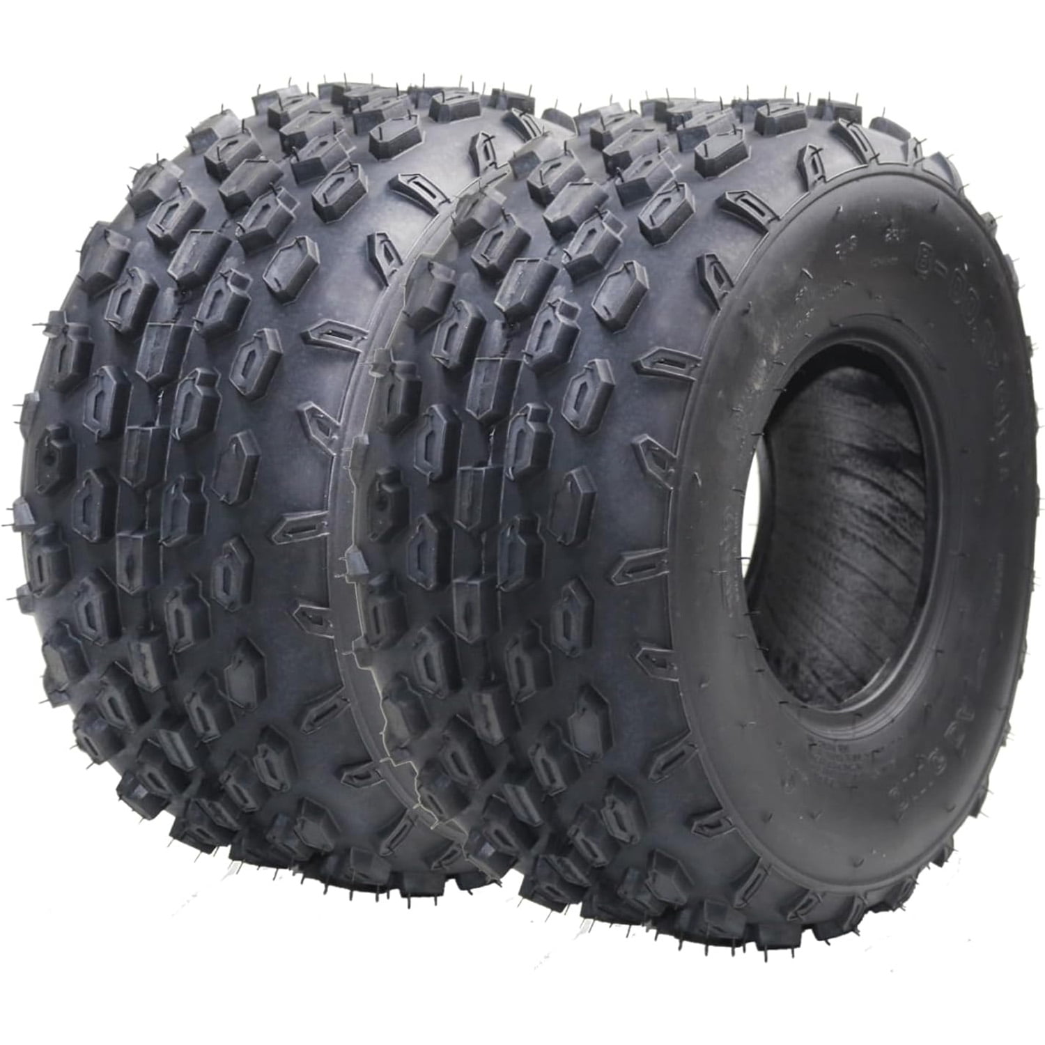 Mescukay Set of 2 AT19X7-8 Tire Sport- Racing Go-Kart Tires ATV UTV ...