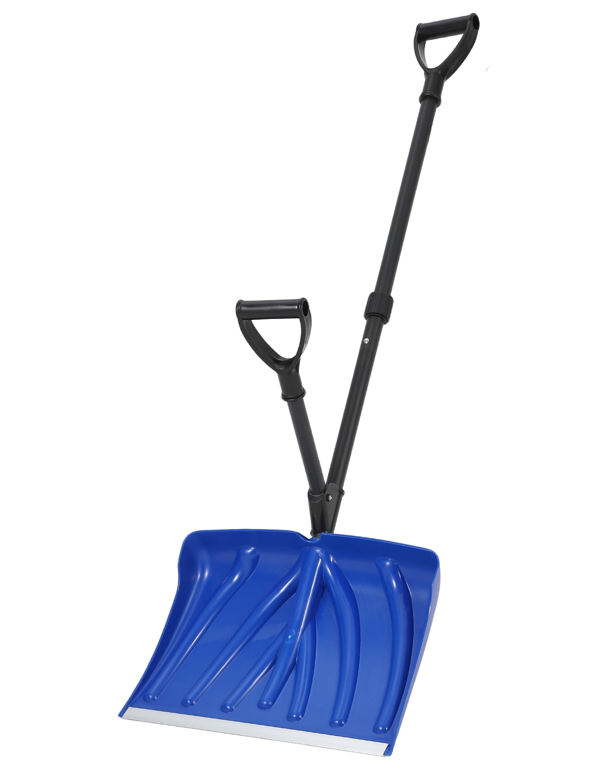 Mescukay Snow Shovel with D-Ring Handle, 18" Blade, Lightweight Steel ...