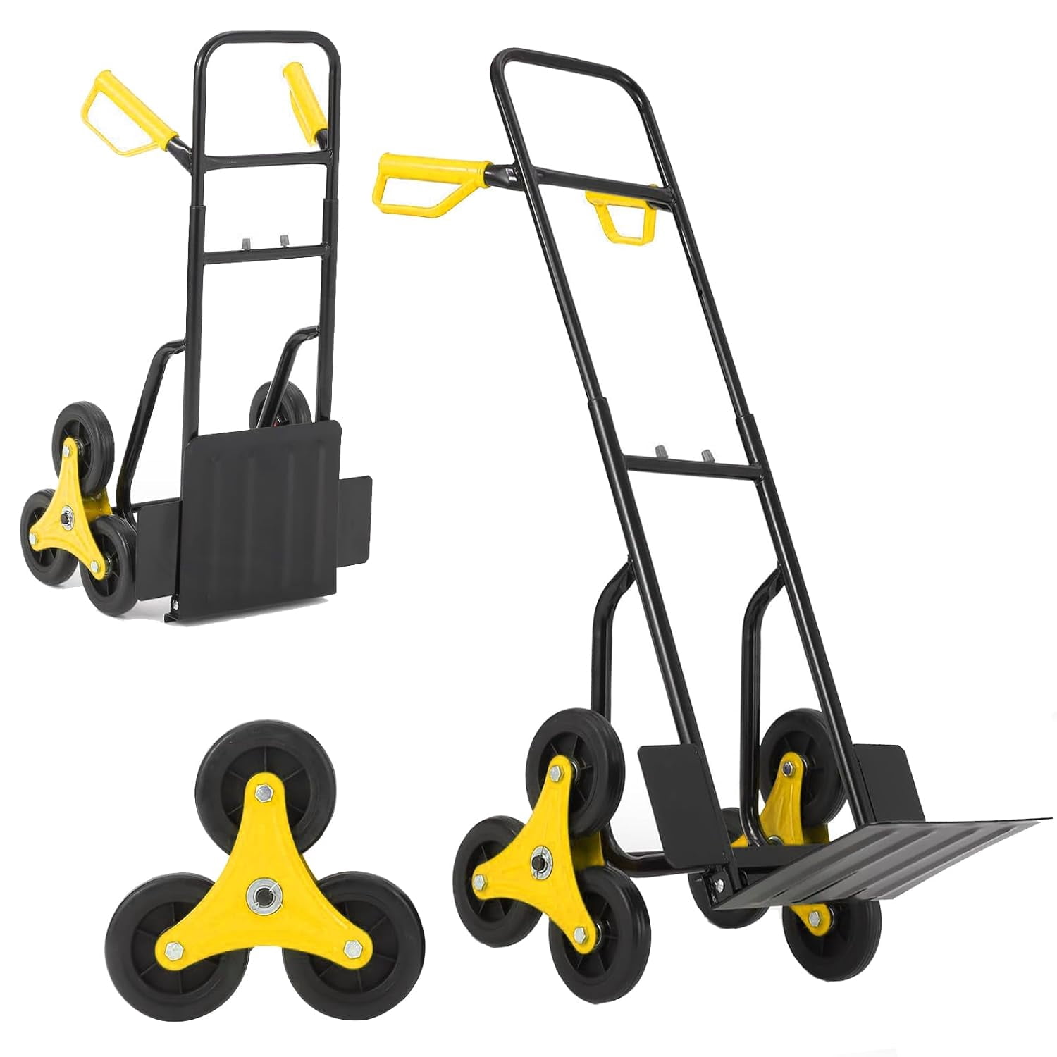 Mescukay Stair Climbing Dolly, 330 lbs Weight Capacity, Foldable Hand ...