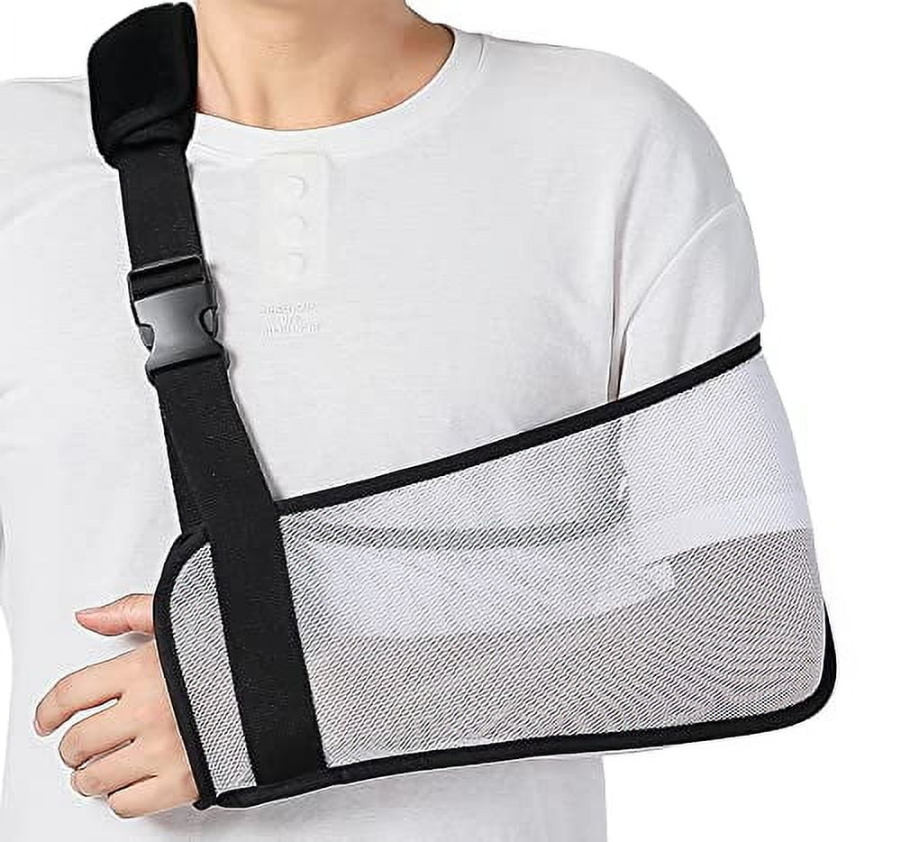Mesh Arm Sling White - Immobilizer Brace Support for Broken Shoulder ...