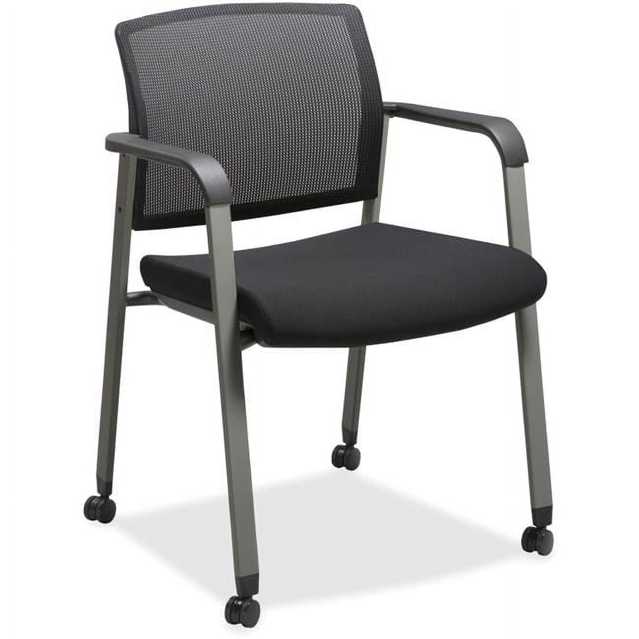 Mesh Back Guest Chairs with Casters, Black - Walmart.com