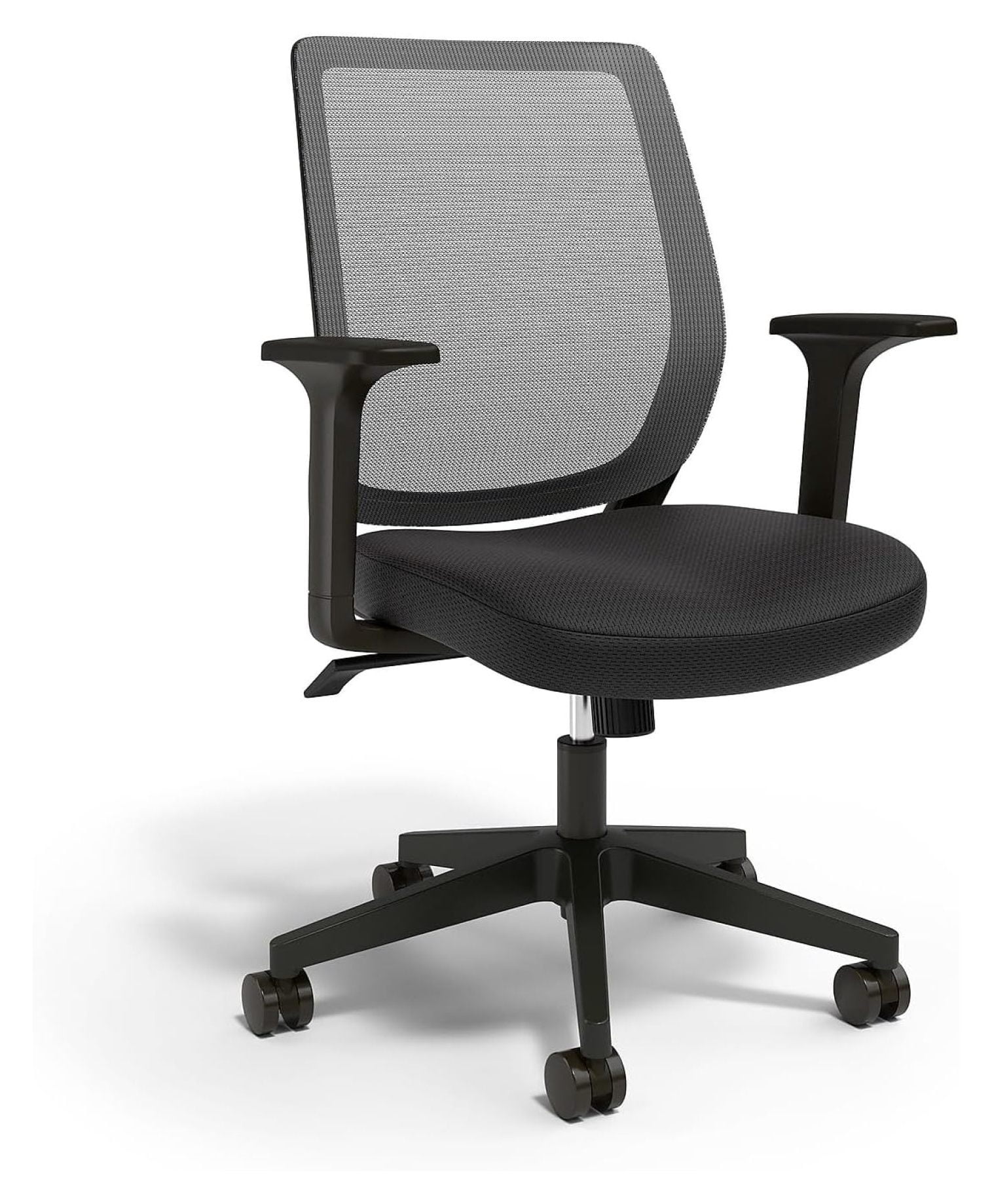 Mesh Back Swivel Office Chair, Ergonomic Fabric Seat, Adjustable Height ...