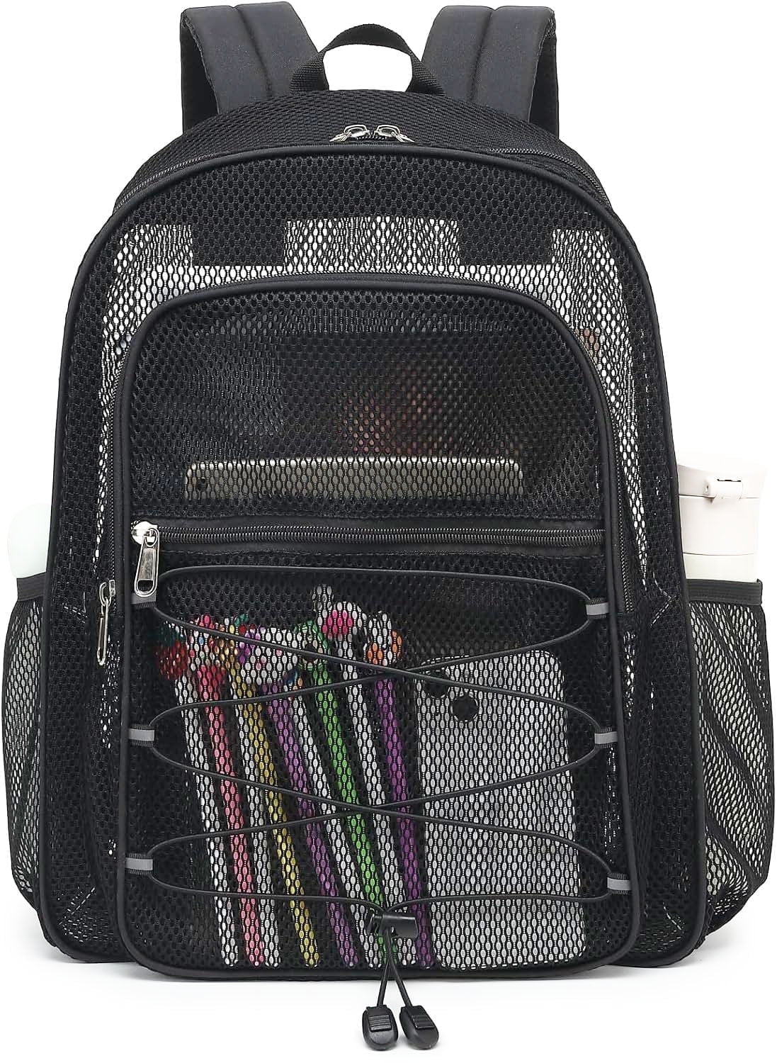 Mesh Backpack Heavy Duty See Through Mesh Bookbag for Adults 20L Large ...
