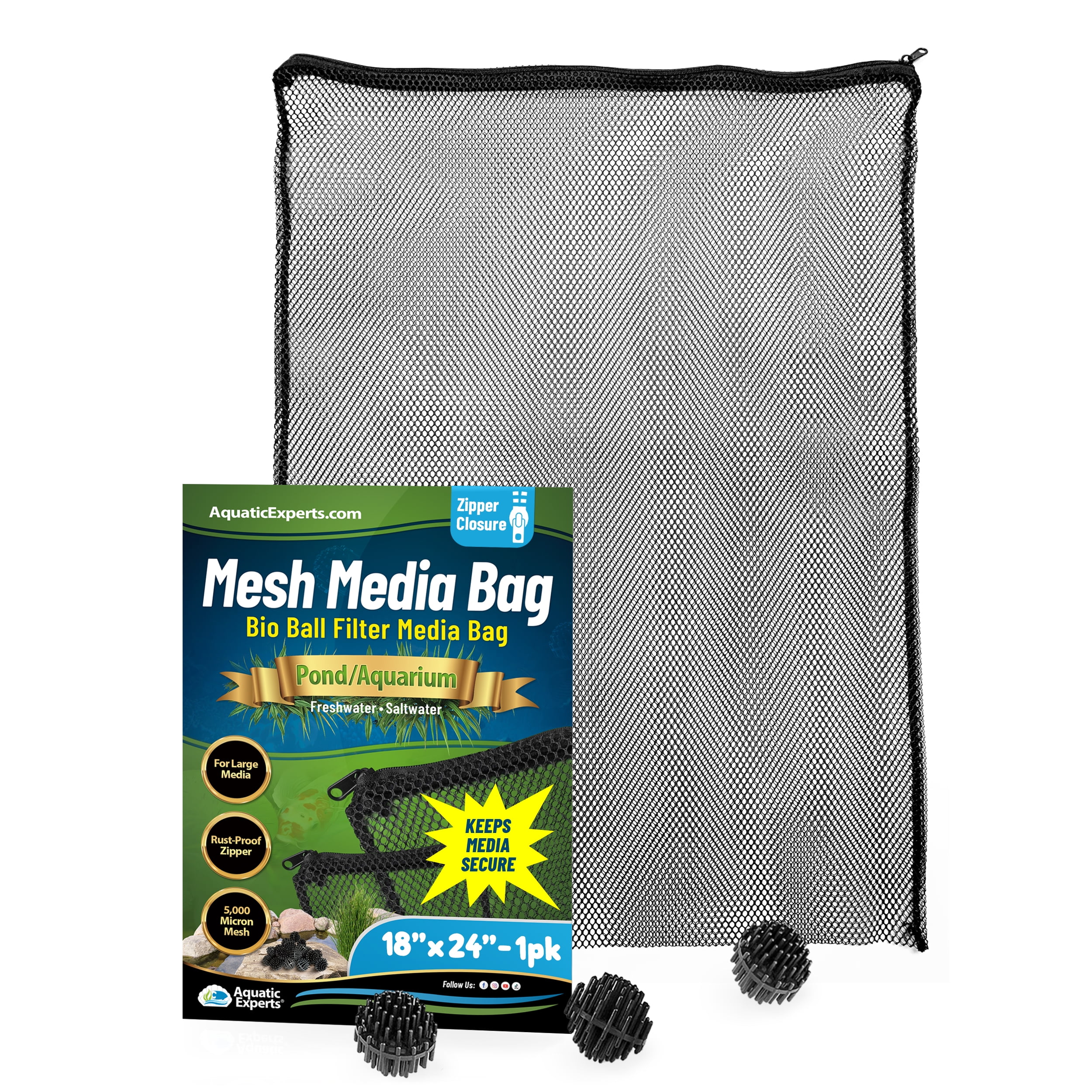 Aquatic Experts - Mesh Bag for Bio Balls Filter Media - Perfect for ...