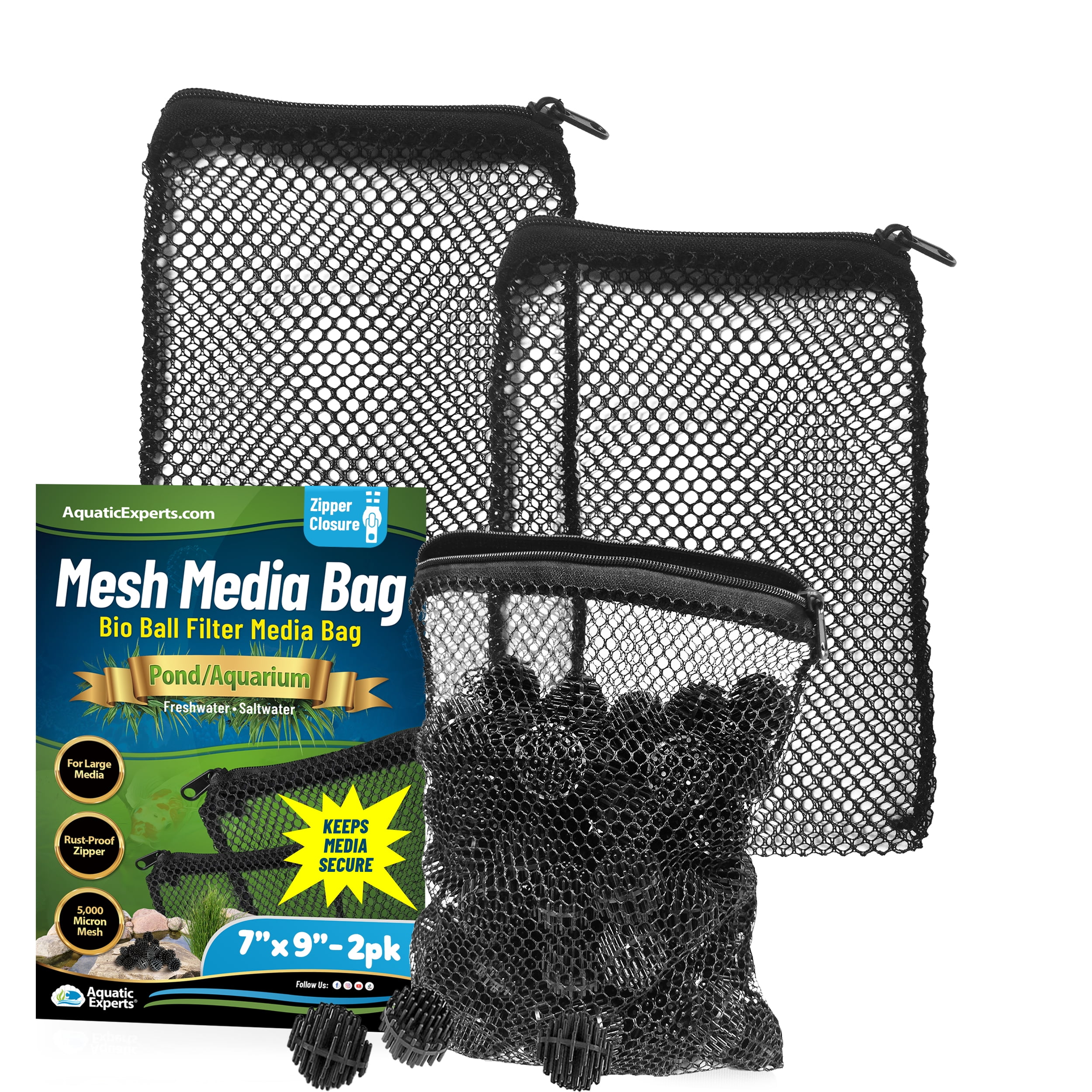 Aquatic Experts - Mesh Bag for Bio Balls Filter Media - Perfect for ...