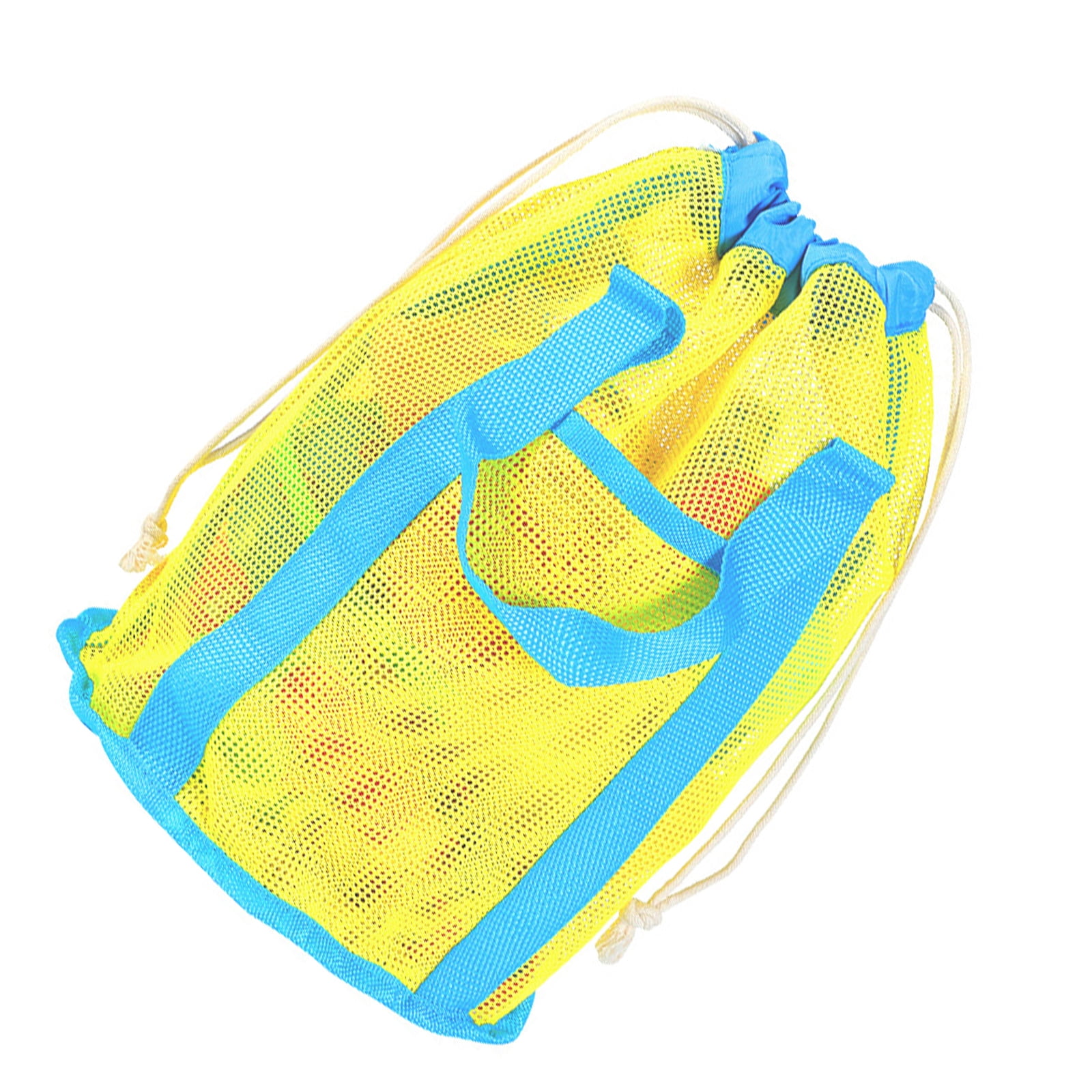 Mesh Beach Bag Beach Toy Bucket Bag Beach Toy Storage Bag Seashells ...