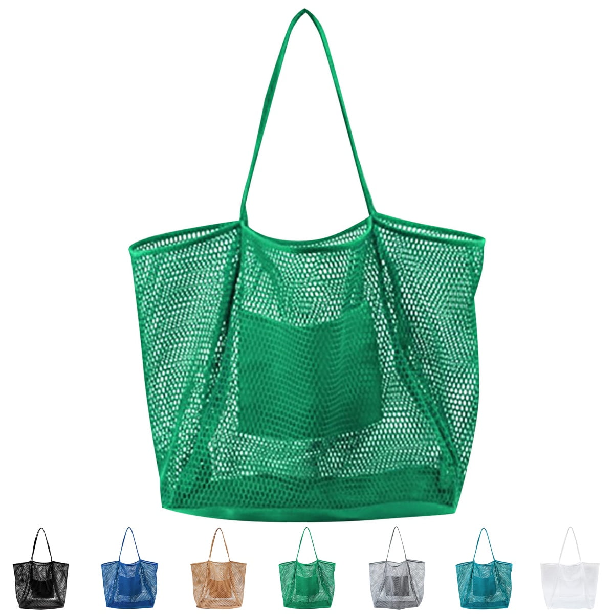 Mesh Beach Bag, Casual Womens Shoulder Handbag, Tote Bag Women, Extra ...