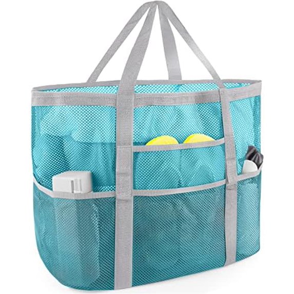 Mesh Beach Bag - Large Beach Tote Bag for Family Beach Bag for Toys ...