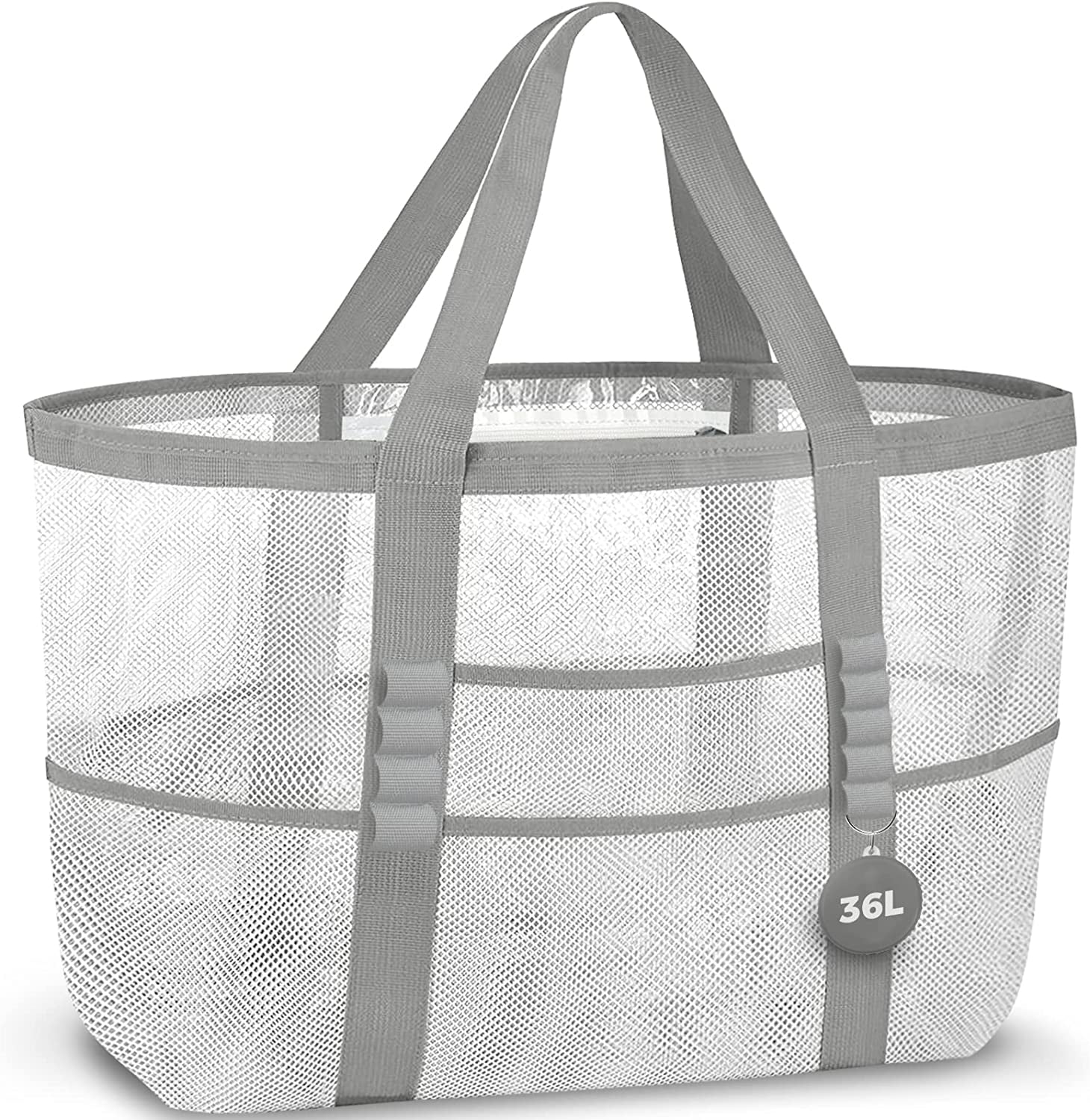 Mesh Beach Bag Waterproof Sandproof Tote Bags Swimming Pool Bag Cruise ...