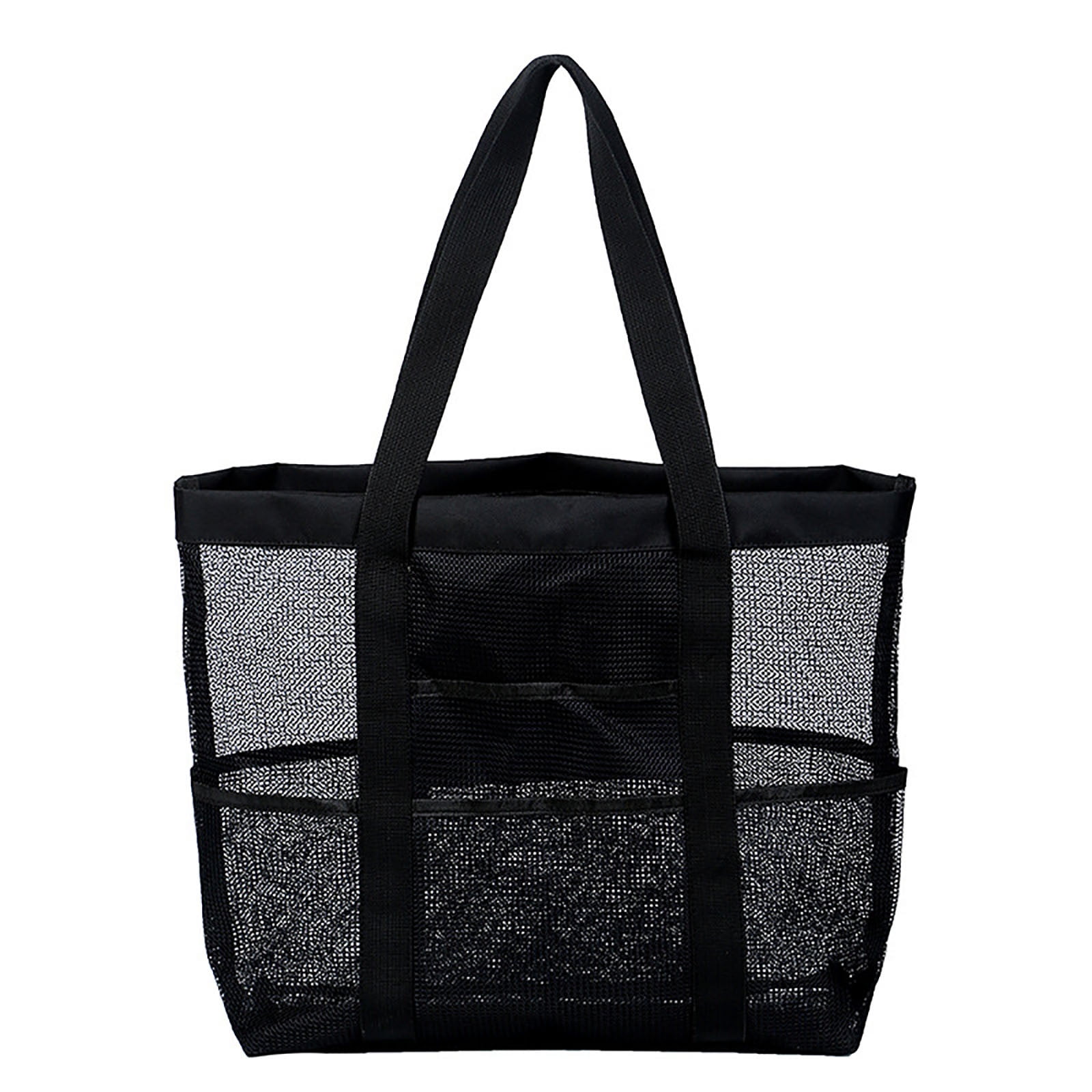 Mesh Beach Bags And Extra Large Beach Bag With Zipper And Pockets ...
