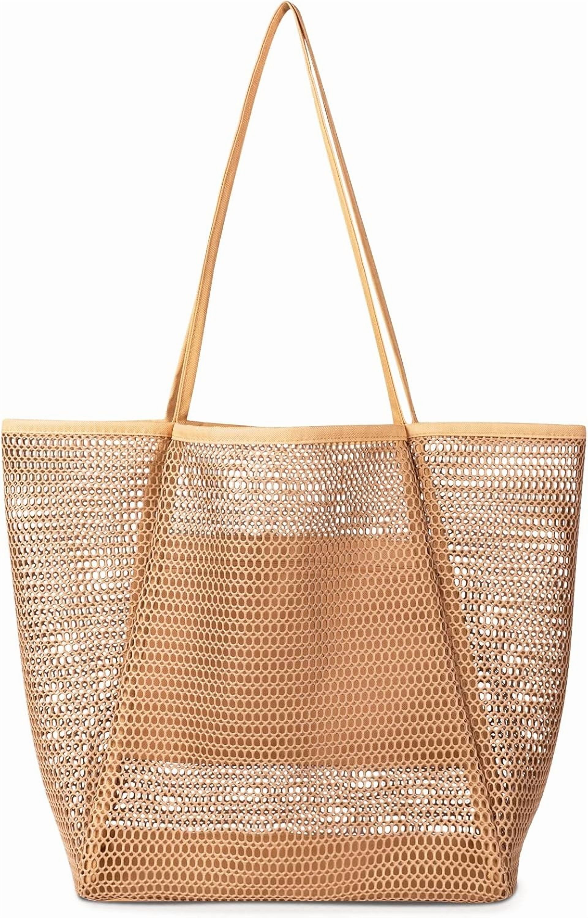 Mesh Beach Tote Bags for Womens, Causal Hobo Pool Bags for Swimming ...