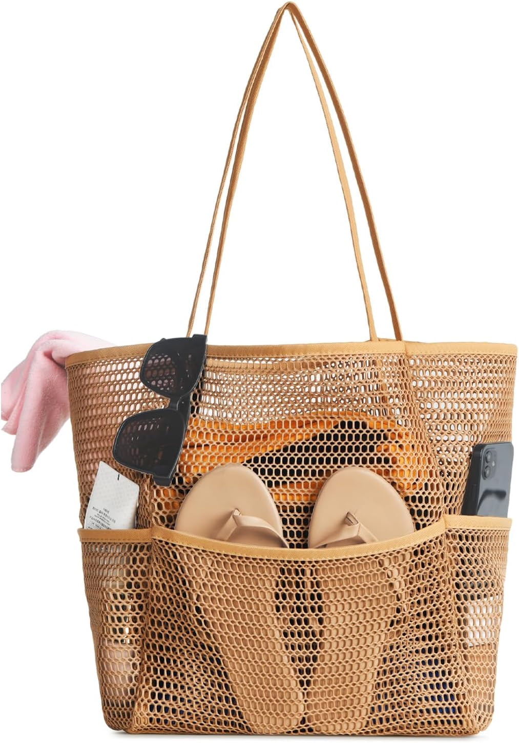 Mesh Beach Tote Bags for Womens, Causal Hobo Pool Bags for Swimming ...