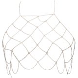 Mesh Body Professional Chain Handmade Chest Chain Sexy Beach Bikini Bra ...