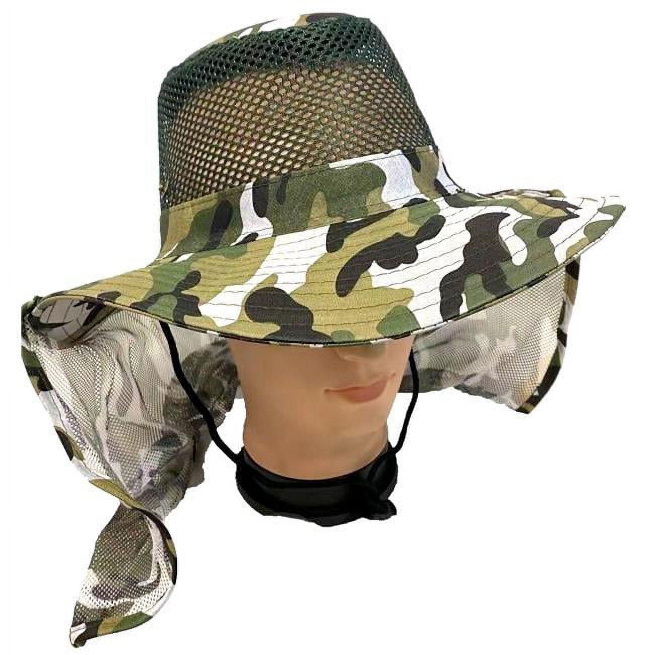 Mesh Boonie Hat with Mesh Neck Cover - Case of 36 - Walmart.com
