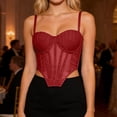 Mesh Camisole with Built-In Bra and Detailing for Everyday Wear Bustier ...