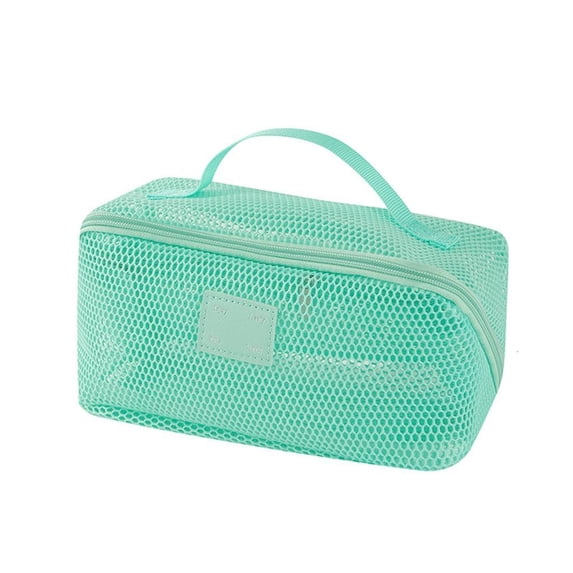 Mesh Cosmetic Pouch Spacious Interior Multi Pocket Organiser Travel ...
