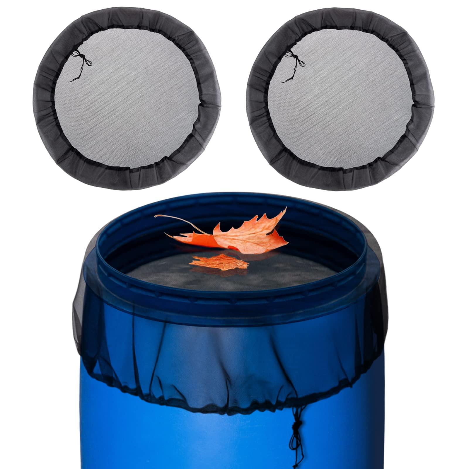 Mesh Cover for Rain Barrels - 2pcs 39in Rain Barrel Netting with ...