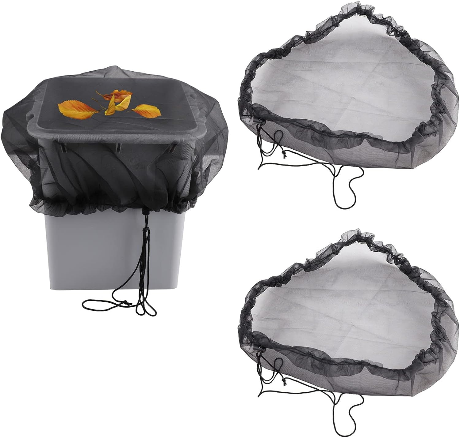 Mesh Cover for Rain Barrels, Rain Barrels Net with Drawstring ...