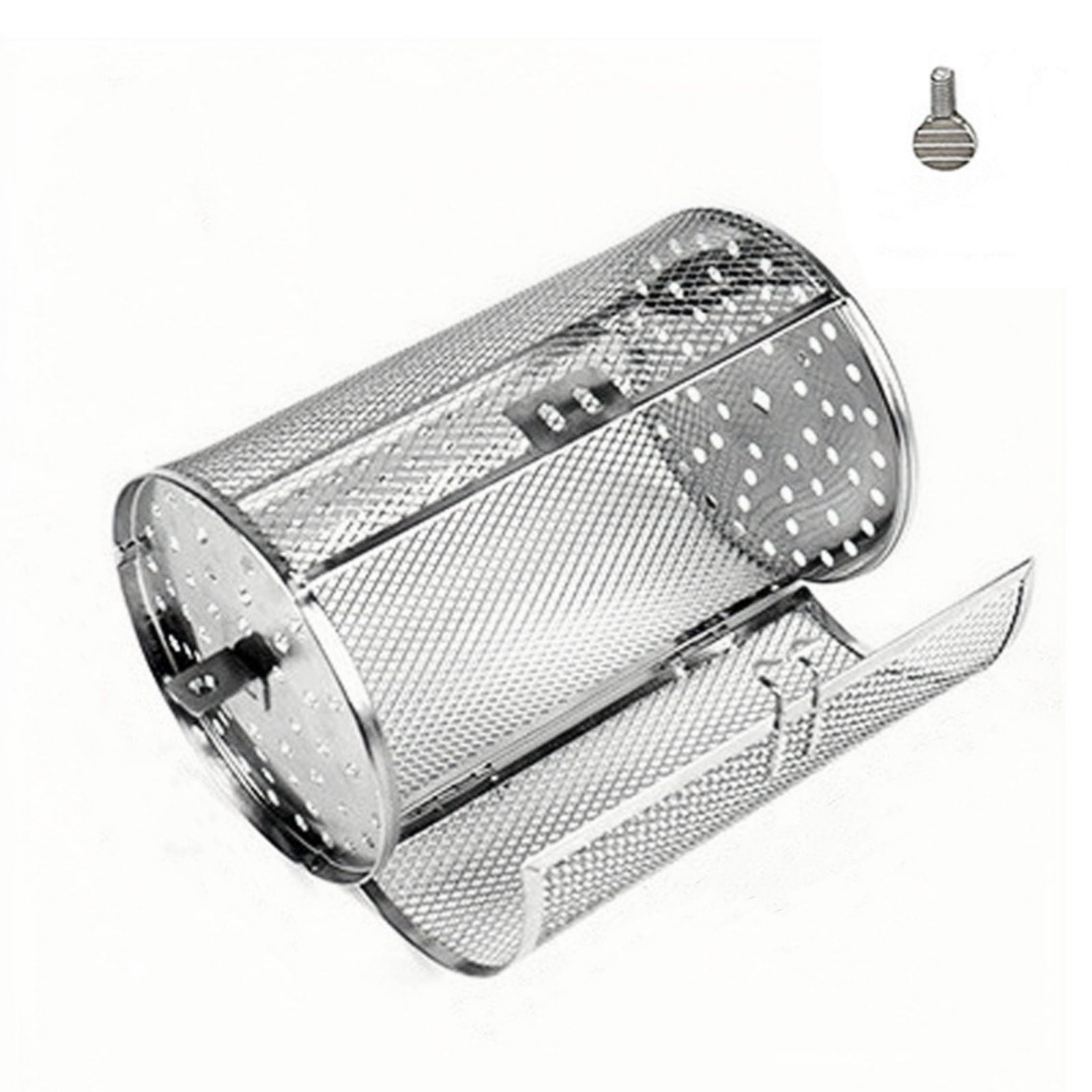Mesh Cylindrical Barbecue Rack, Rolling Barbecue Cage, Outdoor Grill ...