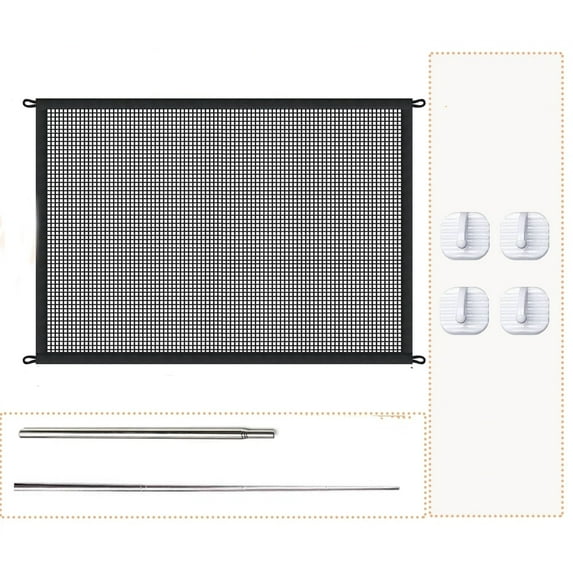 Mesh Dog Gates for Pets, Magic Pet Gate for The House, Portable Puppy ...