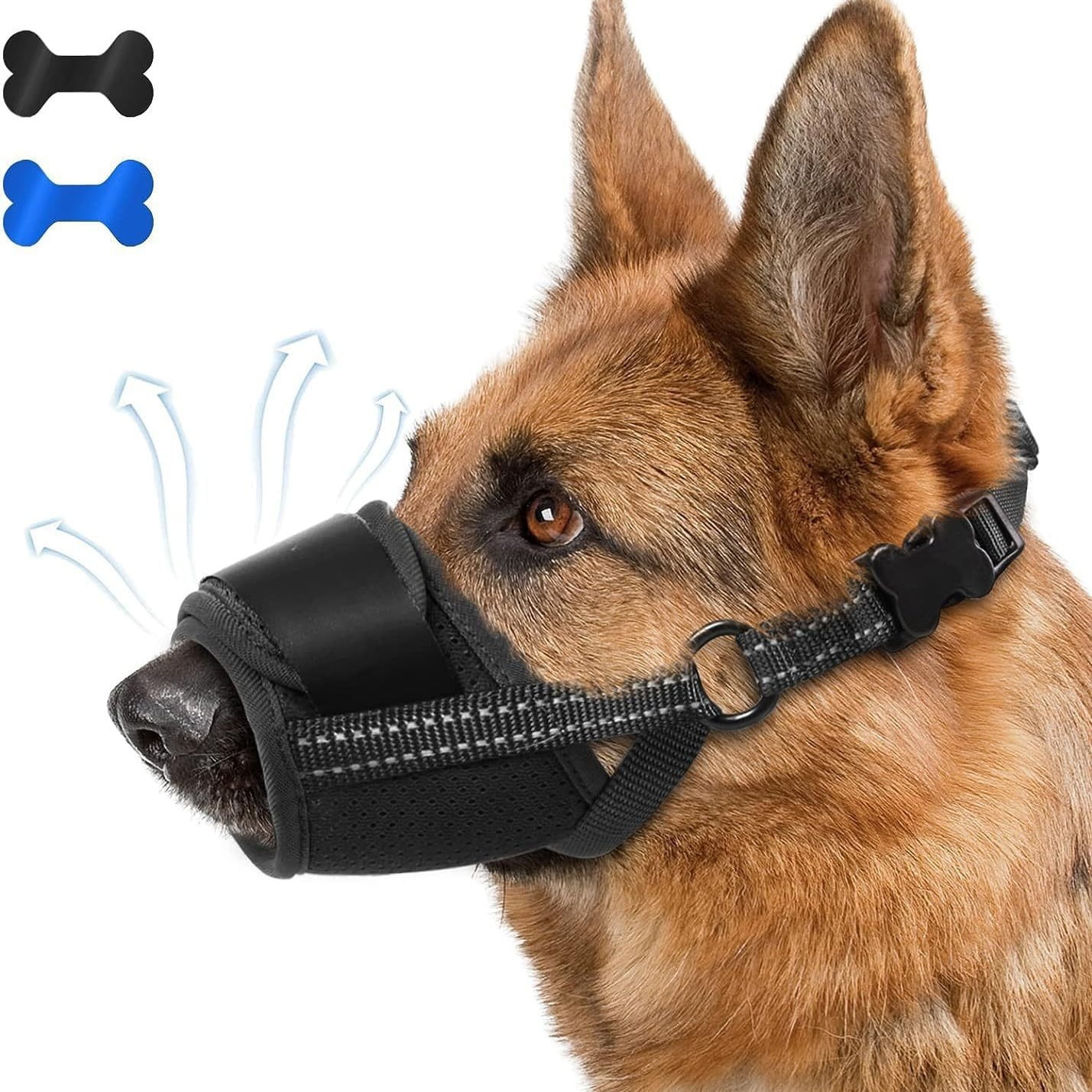 Mesh Dog Mouth Cover Pet Outing Anti-Eat Disorderly Dog Anti-Bark Anti ...