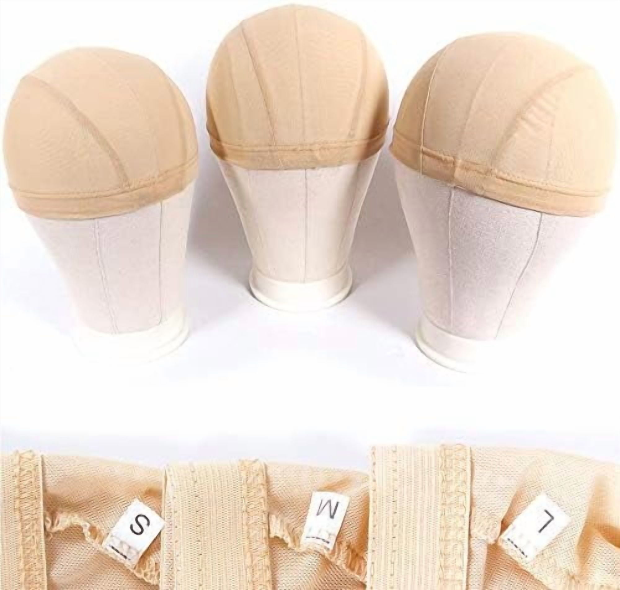 Mesh Dome Caps For Wig 6 count Stretchable Beige Mesh Dome Wig Cap ...