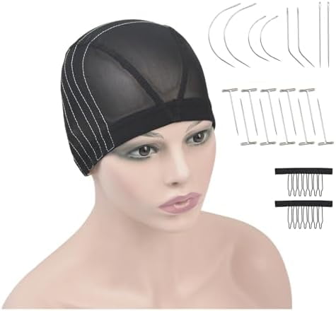 Mesh Dome Caps Wig Cap with Guideline Map for Wig Making Stretchable ...