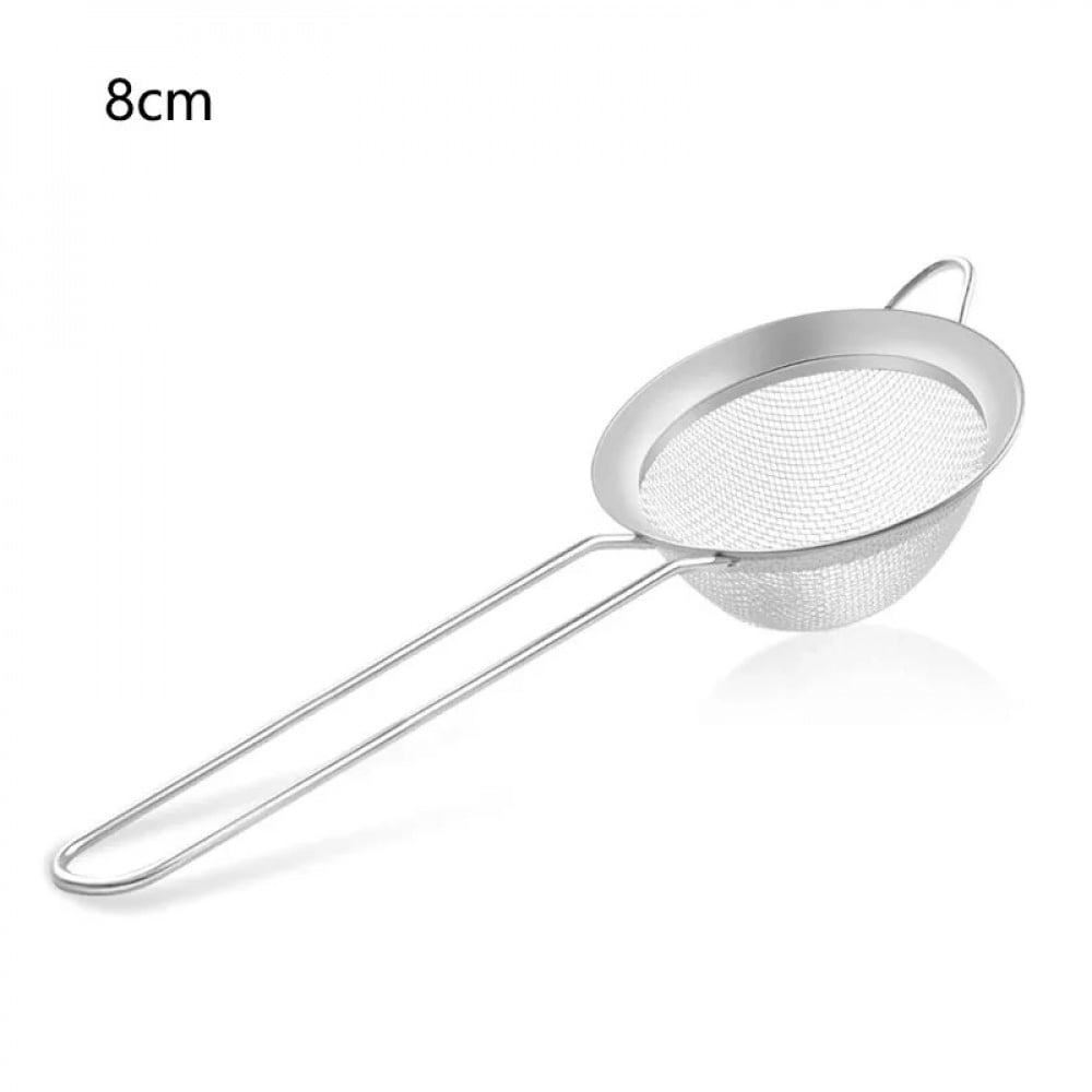 Mesh Filter Sieve Stainless Steel Slotted Spoon Kitchen Set of 3 Fine ...
