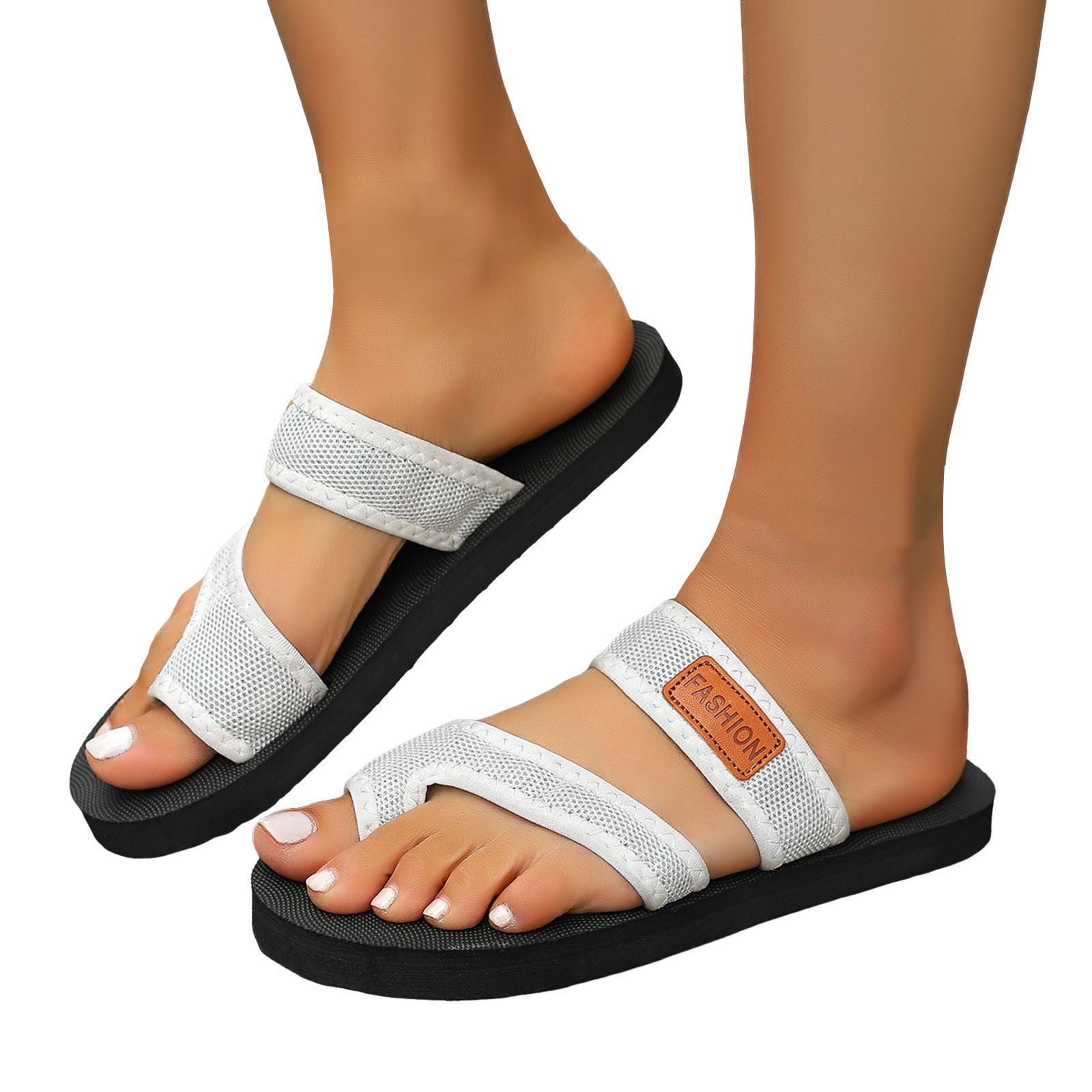 Mesh Flip Flop Sandals for Women 2025 Lightweight Casual Beach Walking ...