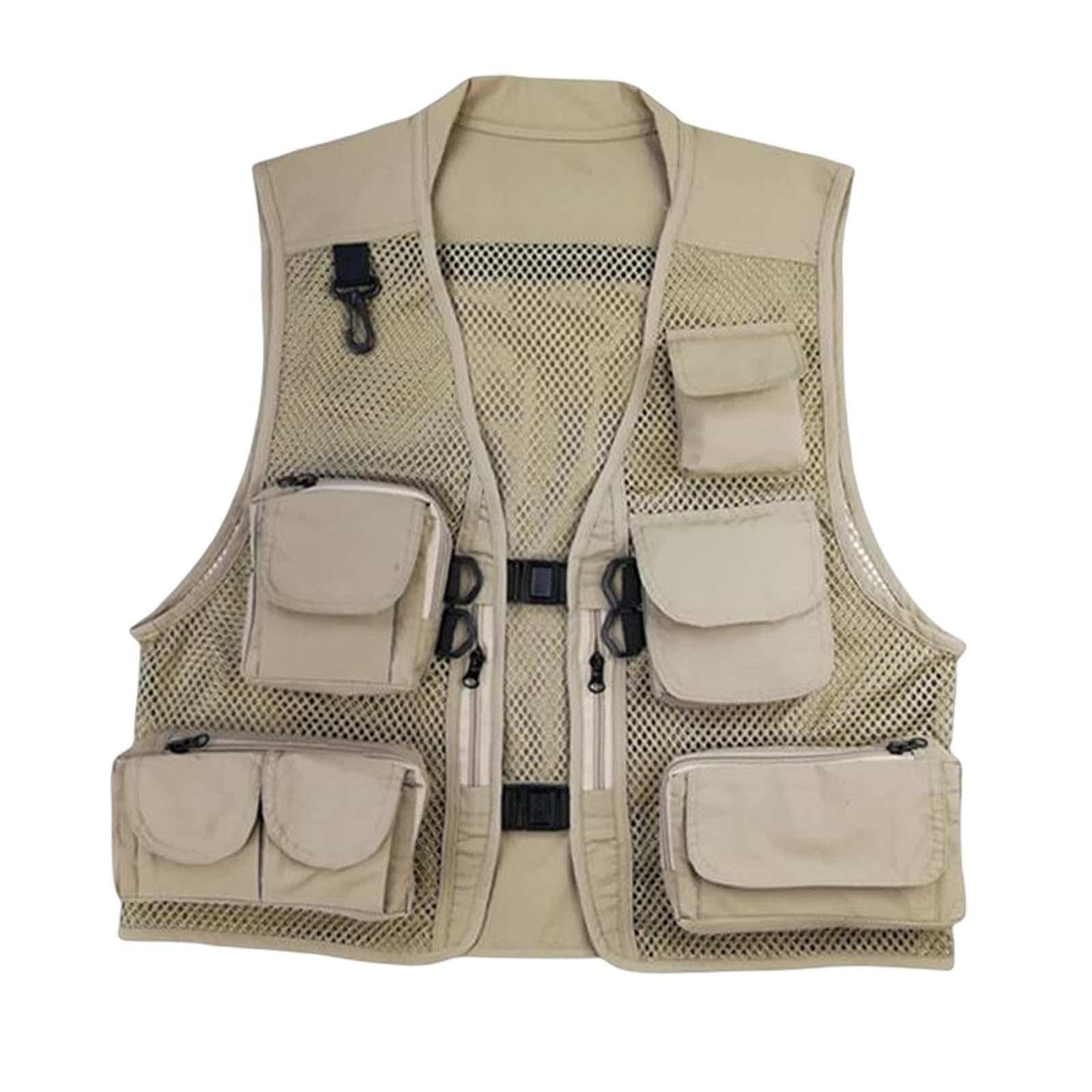 Mesh Fly Fishing Vest with Multi Pockets Photography Breathable ...
