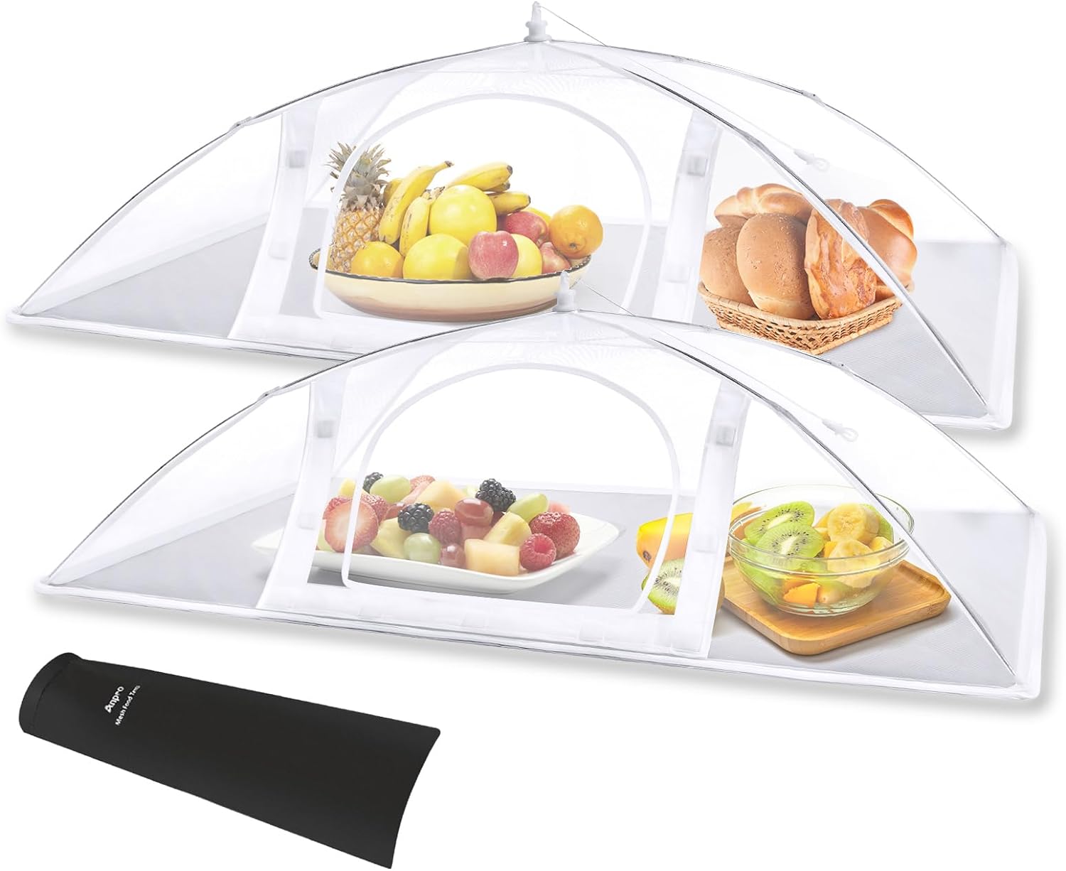 Mesh Food Cover Set - 2 Extra Large (40in X 24 In) Food Covers for ...