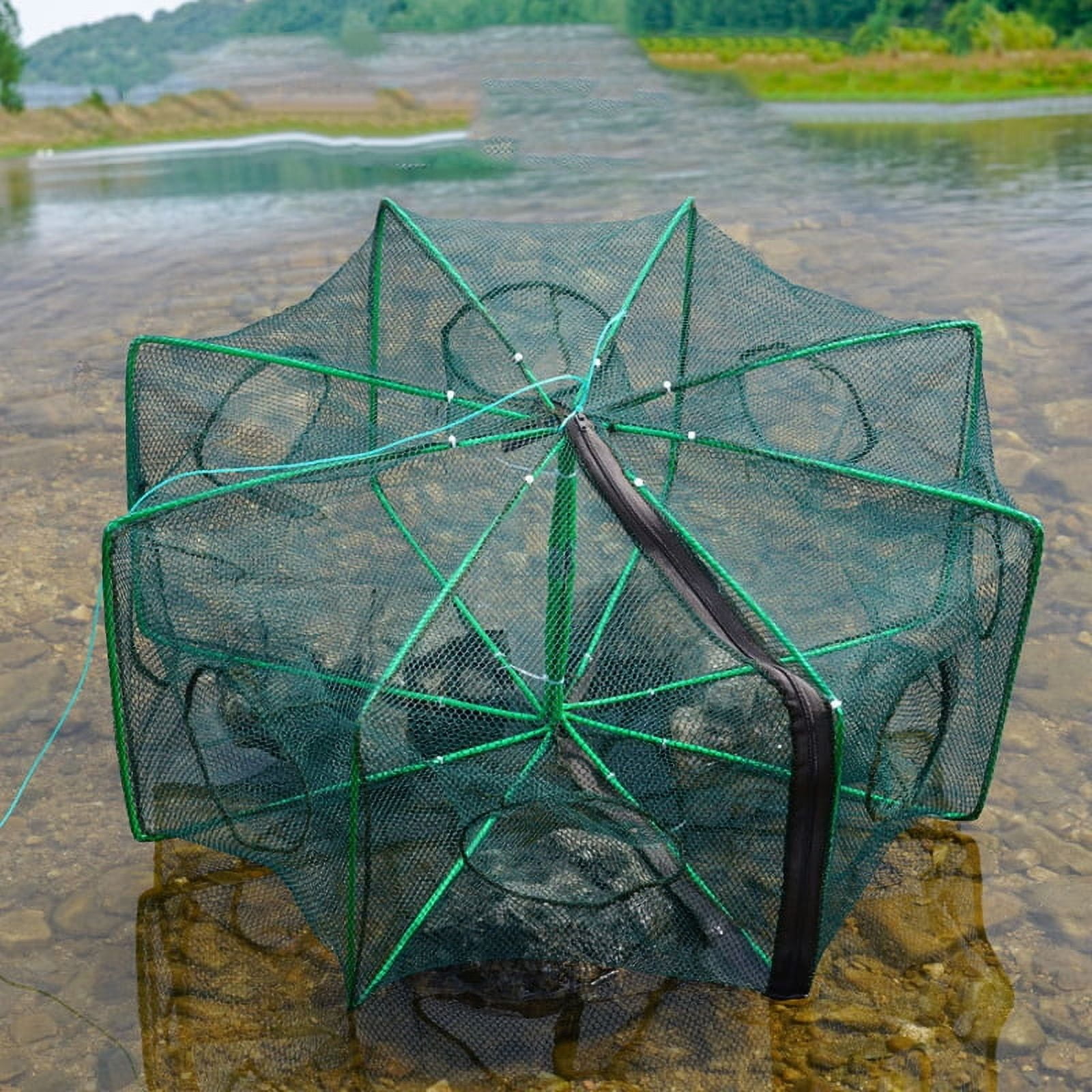 Mesh For Fishing Net/Tackle/Cage Folding Crayfish Catcher Casting/Fish ...