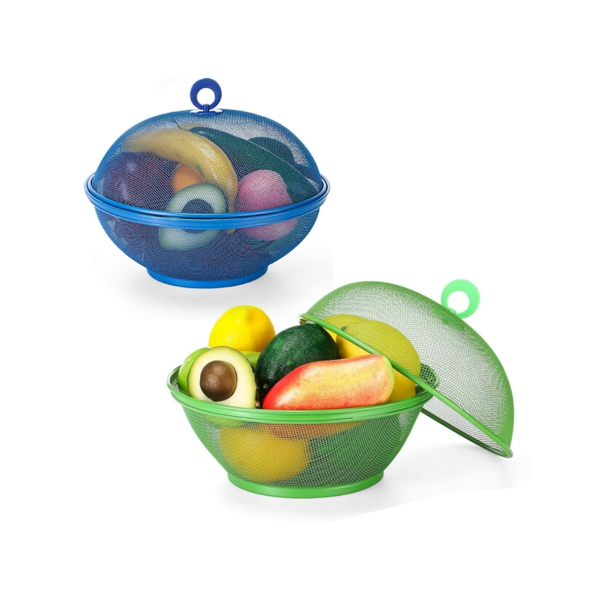 Mesh Fruit Bowl,Reusable Countertop Cover Against Flies,Durable Metal ...