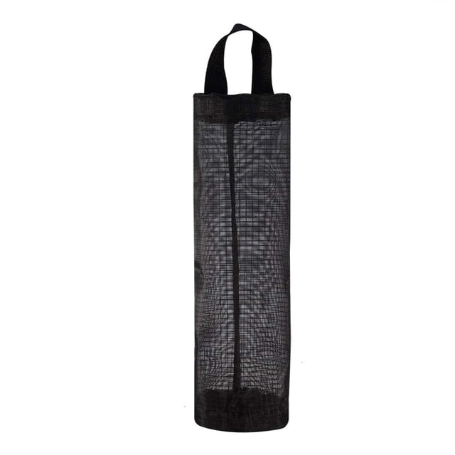 Mesh Garbage Bag Holder Dispenser - Hanging Folding Plastic Bag ...
