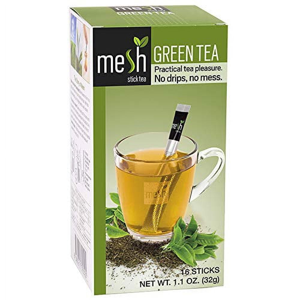 Mesh Green Stick Tea 48 Sticks (3 Pack of 16) Premium Instant Tea No ...