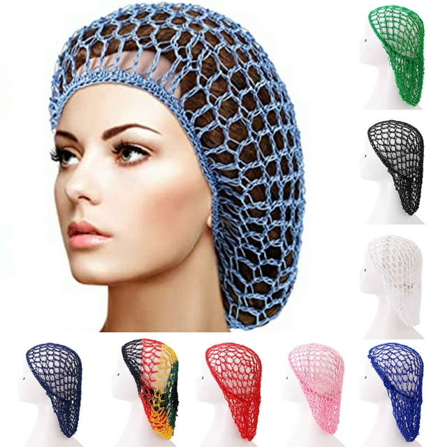 Mesh Hair Net Rayon Crochet Hair Knit Snood Hat Crocheted Sleep Cap ...