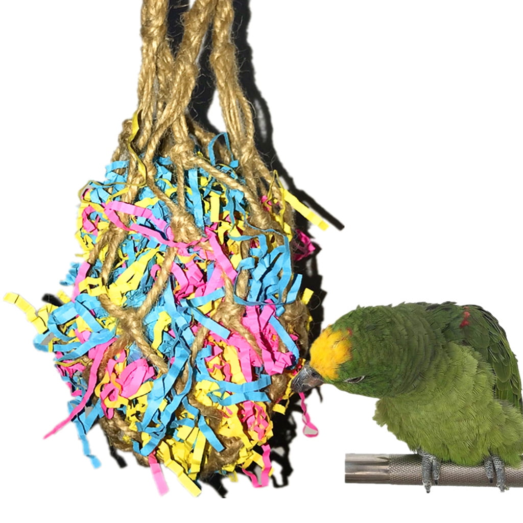 Bksdlh Pet Foraging Mesh Bag Wire Activity Play, Durable Mesh and Wire ...