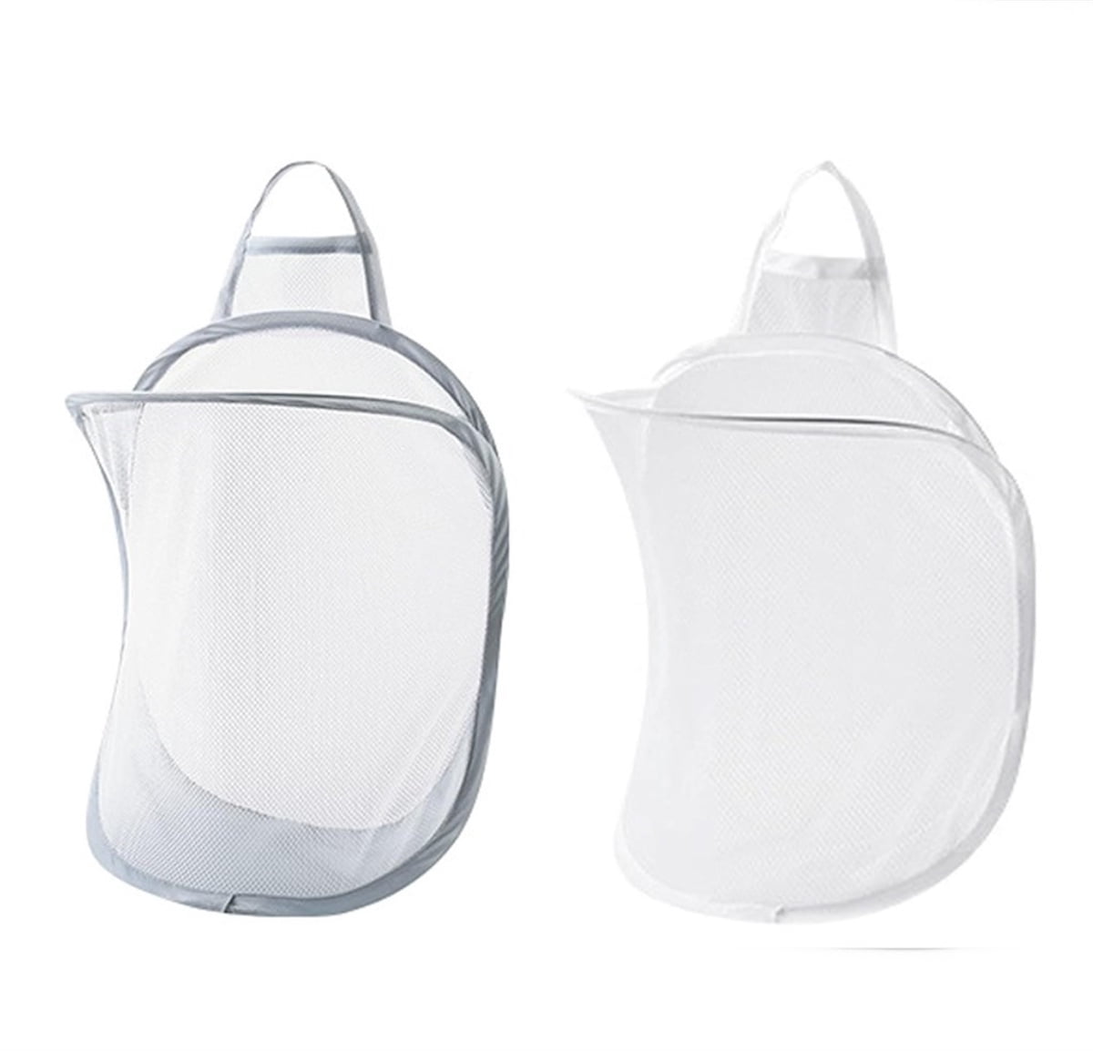 Mesh Hanging Laundry Hamper Basket,2 Pcs Over-The-Door Mesh Hamper,Wall ...