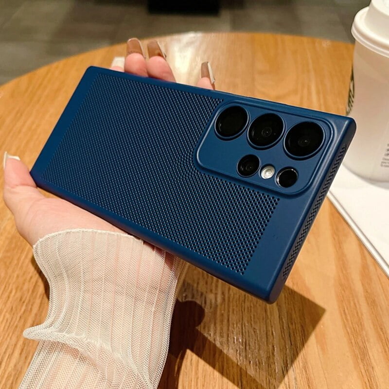 Mesh Heat Dissipation Breathable Case For Samsung Galaxy S23 S22 S21 ...