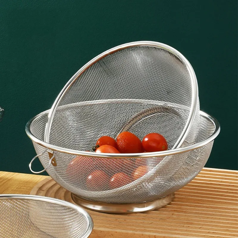 Mesh Kitchen Strainer Fine Mesh Colander Fruit Sink Colander Stainer ...