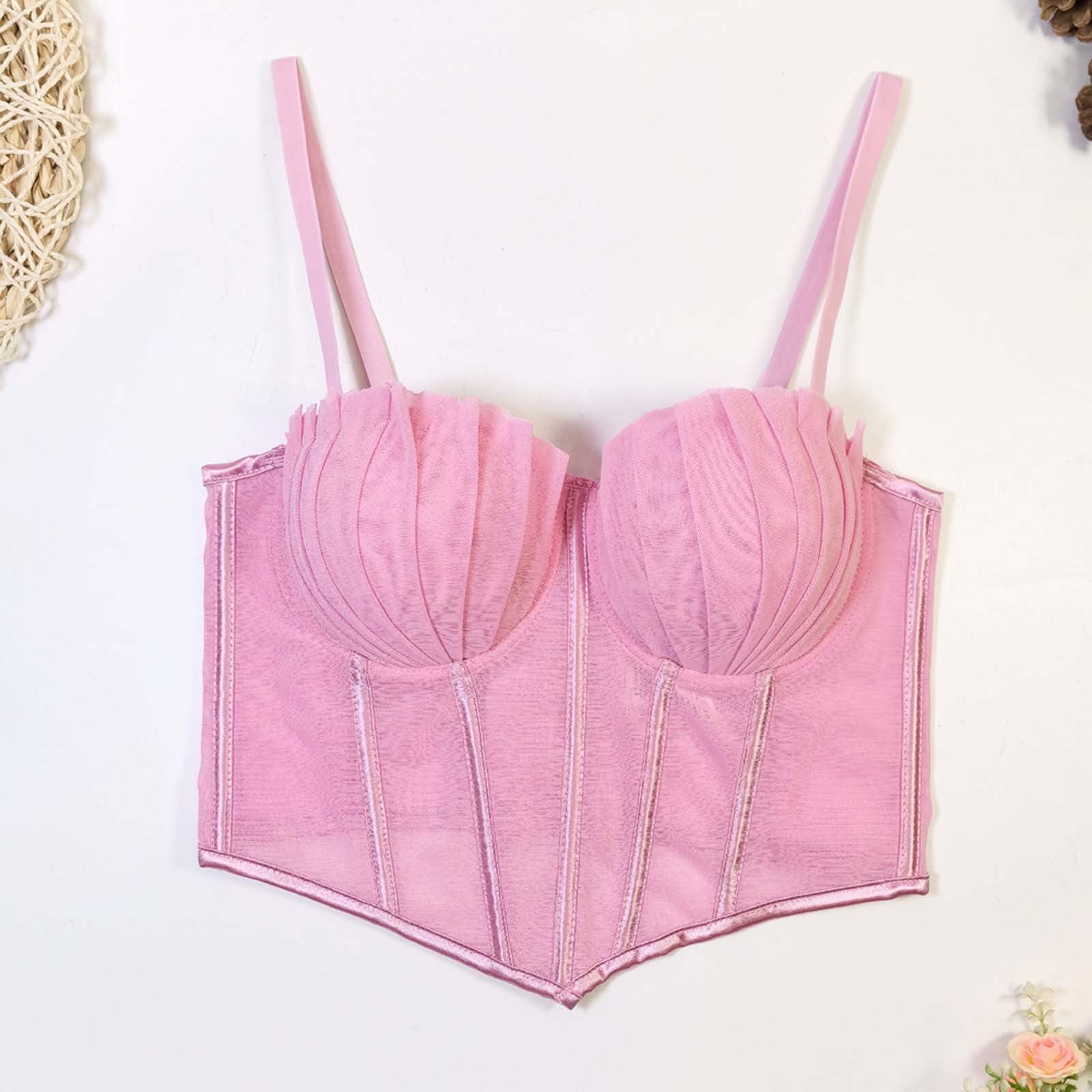 Mesh Lace Beautiful Back Underwear Wearing To Exposure And Tube Top ...