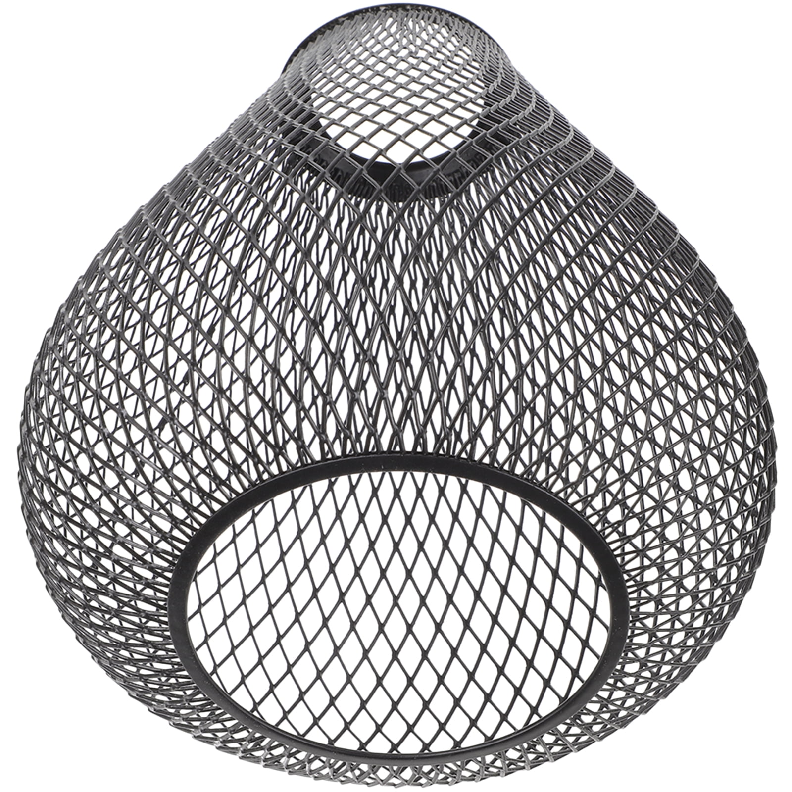 Mesh Lampshade Chandelier Covers Wrought Iron Light Bulb Cage Ceiling ...