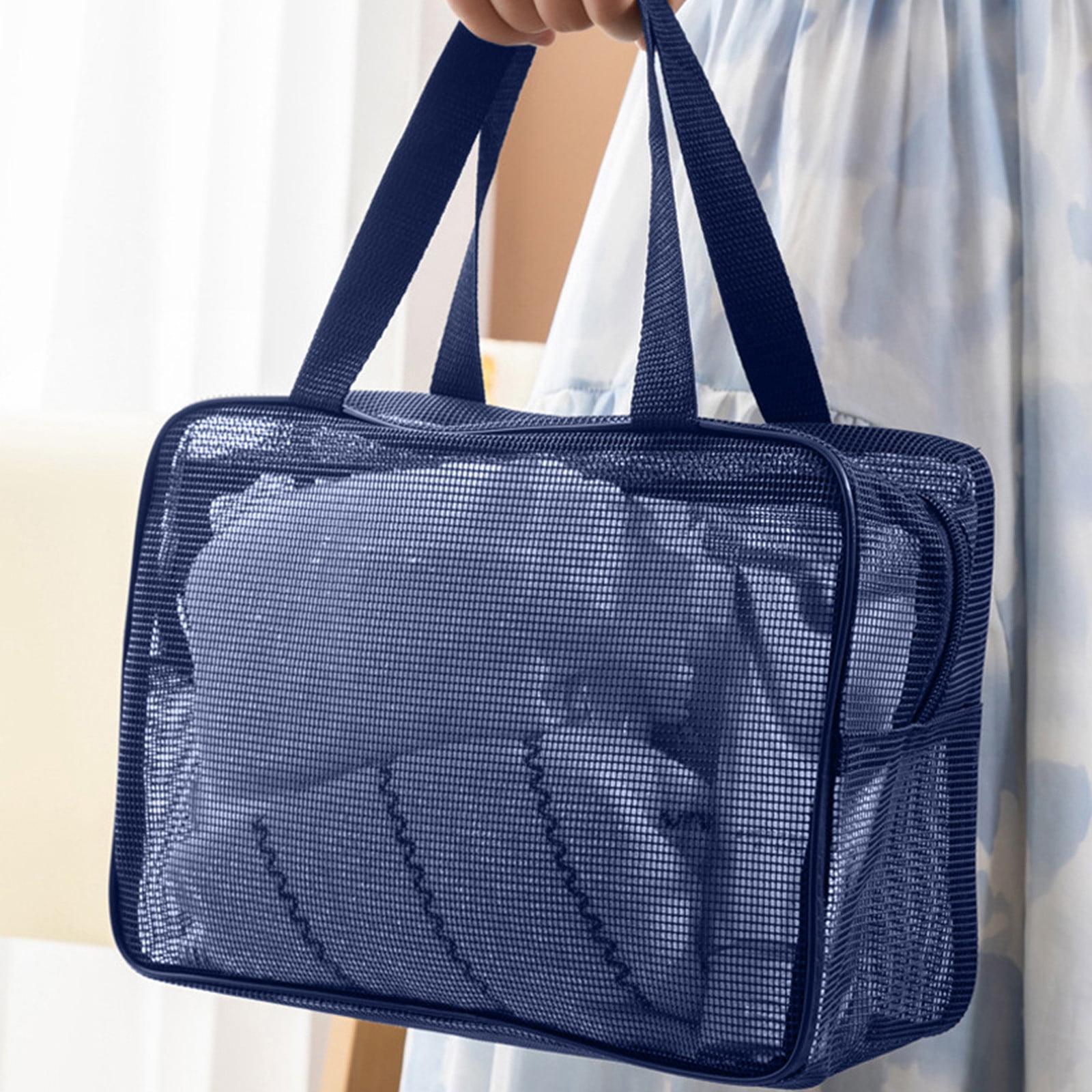 Mesh Laundry Bag - 11.81x7.87in Portable Wash Pouch for Delicates ...