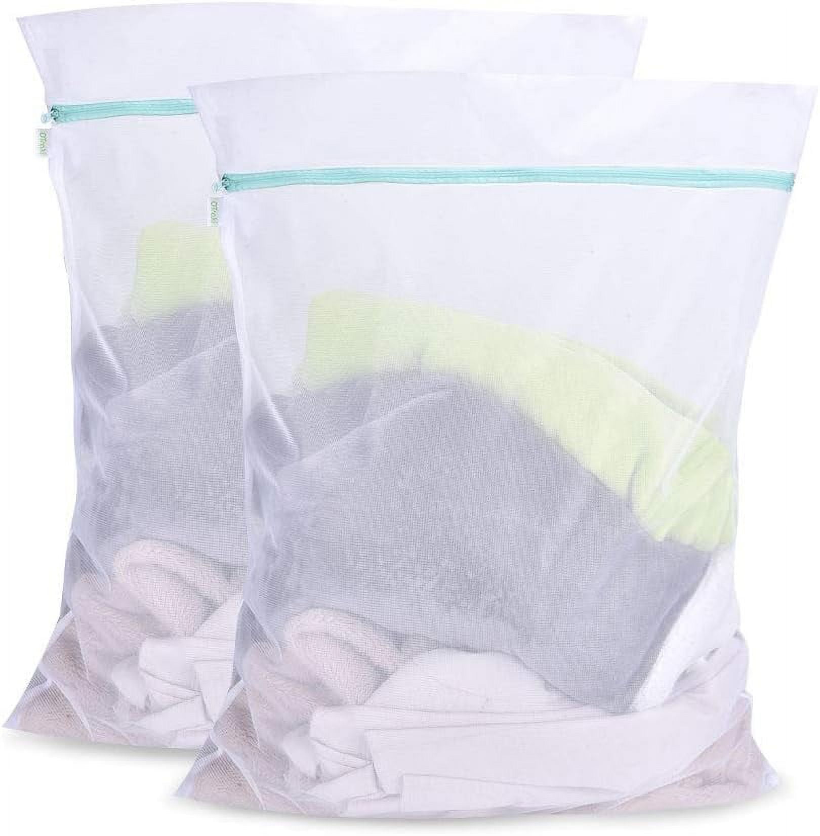 Mesh Laundry Bag for Delicates 2 Pack Garment Wash Bag 24 x 32 inch ...