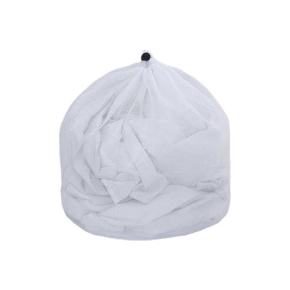 Mesh Laundry Bag with Drawstring, Machine Washable White Net Washing ...