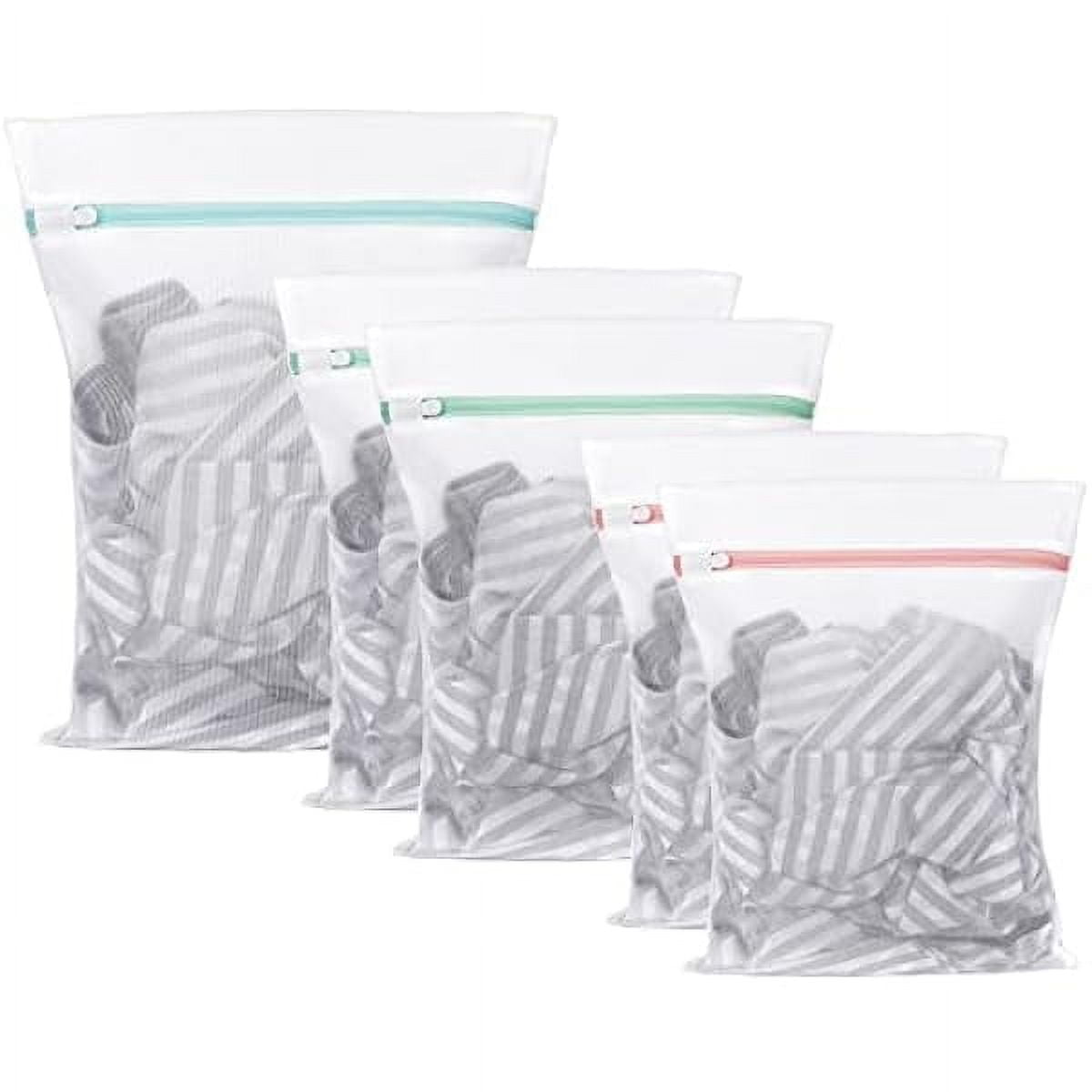 Mesh Laundry Bags, 5PCS Laundry Bag with Zips, Bra Wash Bags Mesh ...