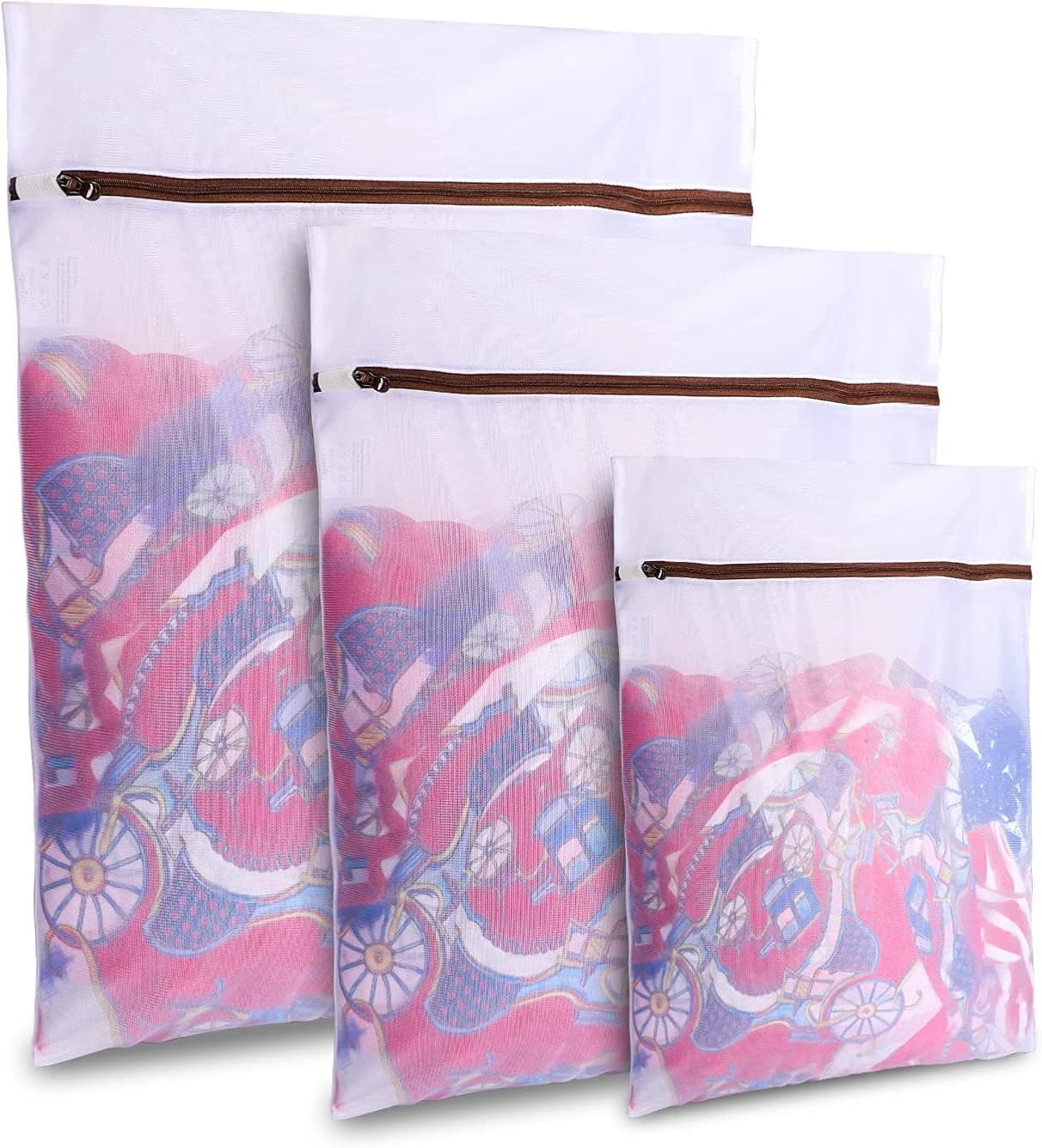 Mesh Laundry Bags for Delicates with Premium Zipper, Travel Storage ...