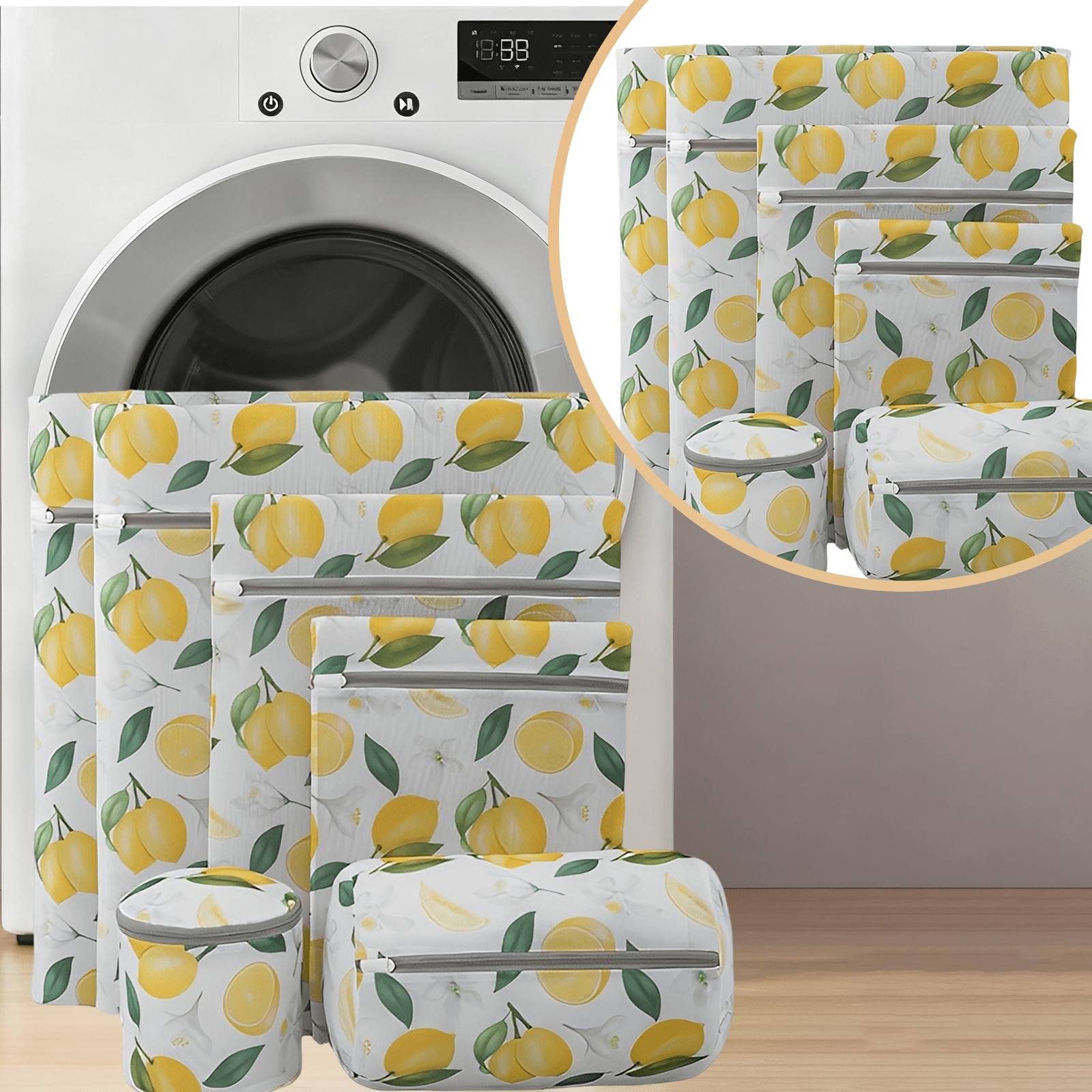 Mesh Laundry Bags,Set of 6 Delicate Laundry Bag for Washing Machine ...